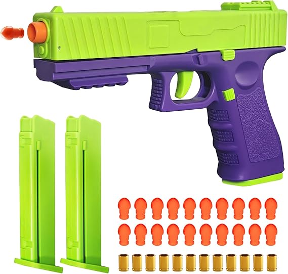 Amazon.com: Toy Gun Pistol,Toy Guns with Shell Ejecting, Mechanical ...