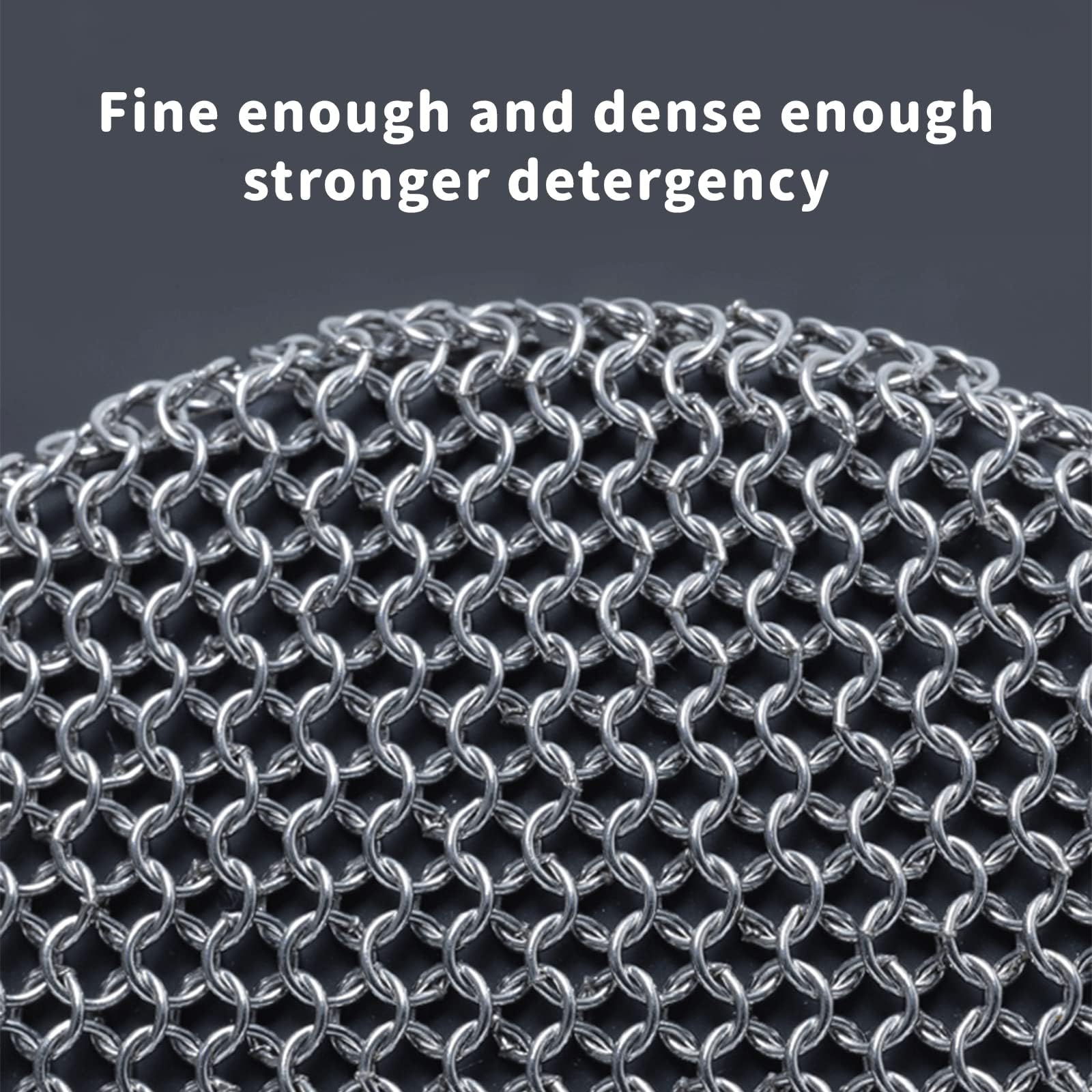 Snapklik.com : MEIXINZHI Cast Iron Cleaner, Chain Mail Scrubber & Pan ...