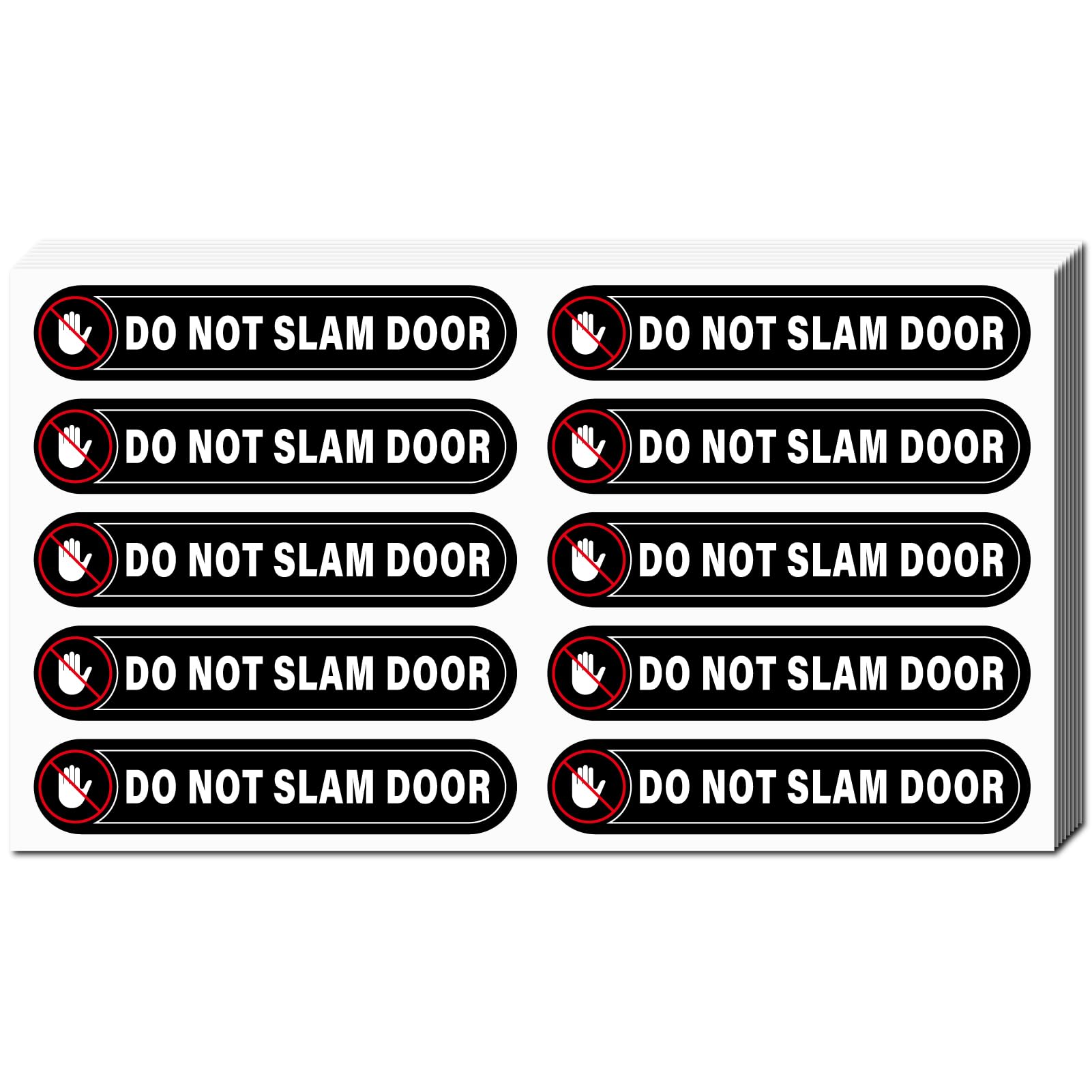 Amazon.com: CREATCABIN 8 Sheets Do Not Slam Door Stickers Mini Vinyl ...