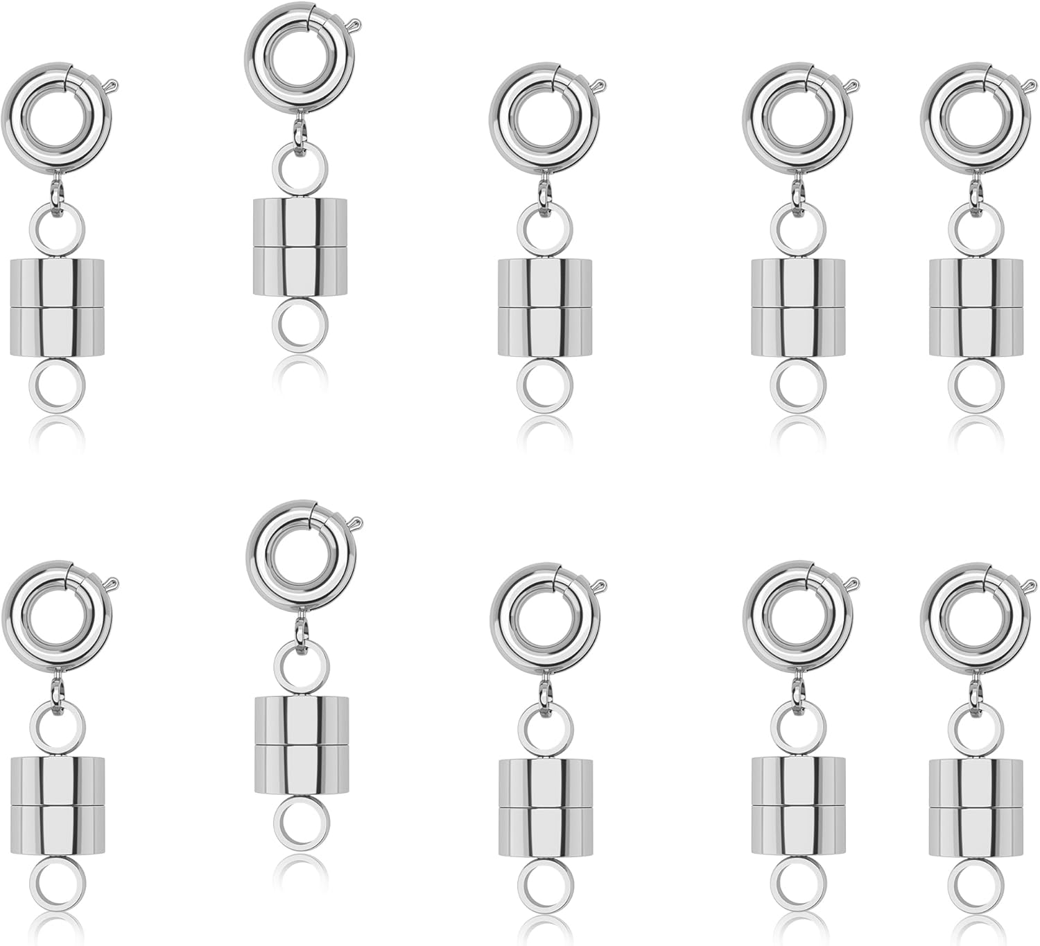 Amazon.com: SLYCAY Pack of 10 Locking Magnetic Necklace Clasps and ...