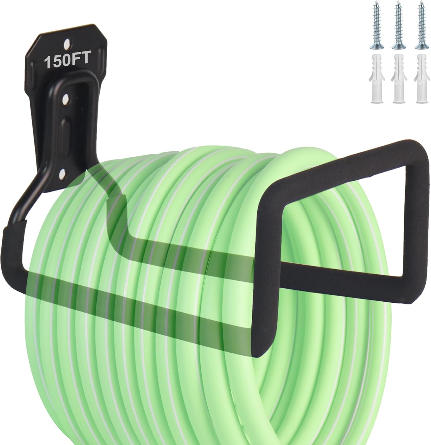 Amazon.com : Scrati Garden Hose-Holder Hanger Wall-Mount - Metal Heavy ...