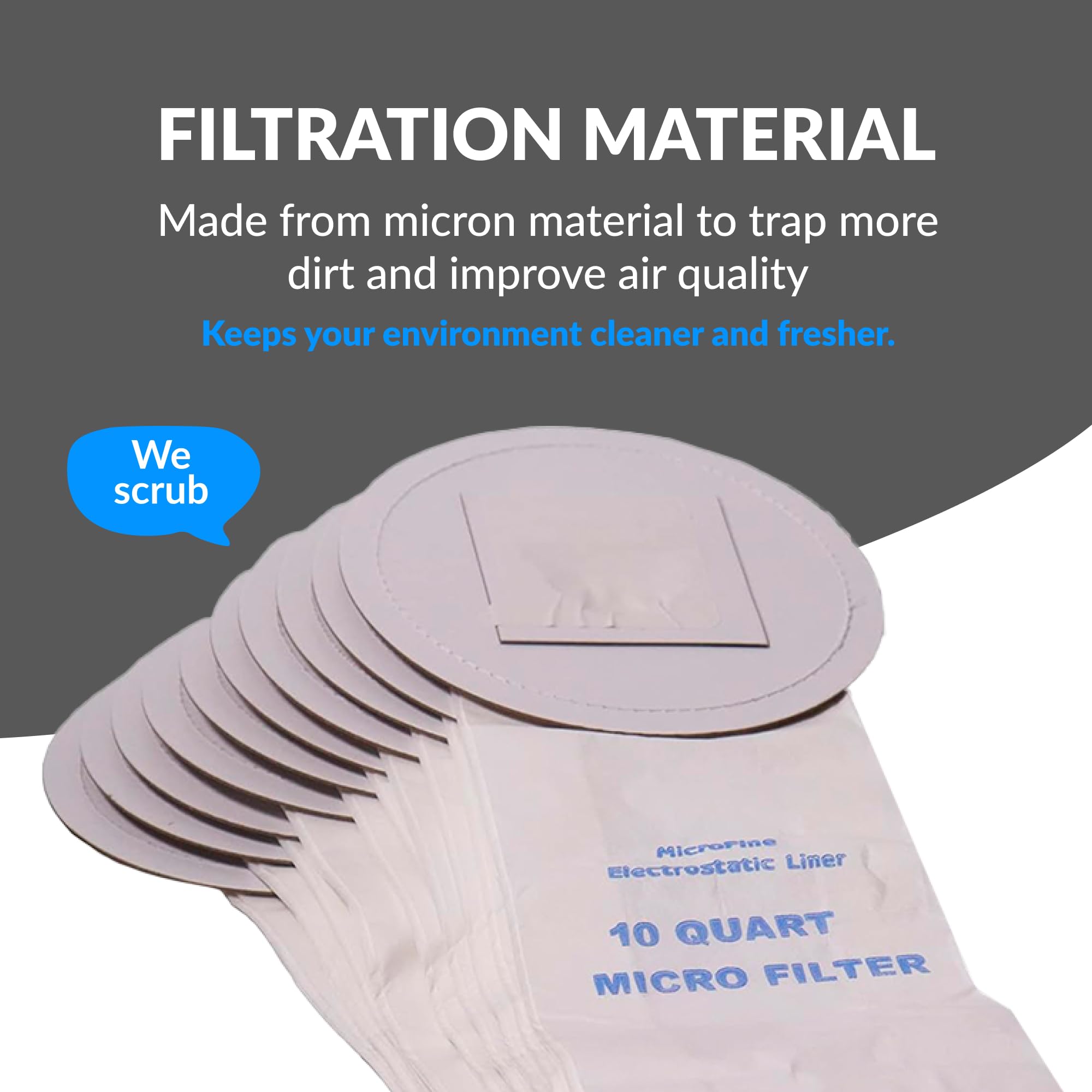 Snapklik.com : 10 Quart Sealed Backpack Vacuum Bags, Genuine ...