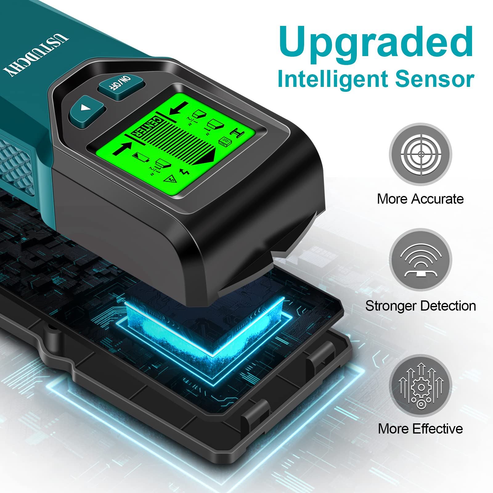 Stud Finder - 5 in 1 Electronic Stud Finder Wall Scanner, Stud Sensor with Digital LCD Display ...