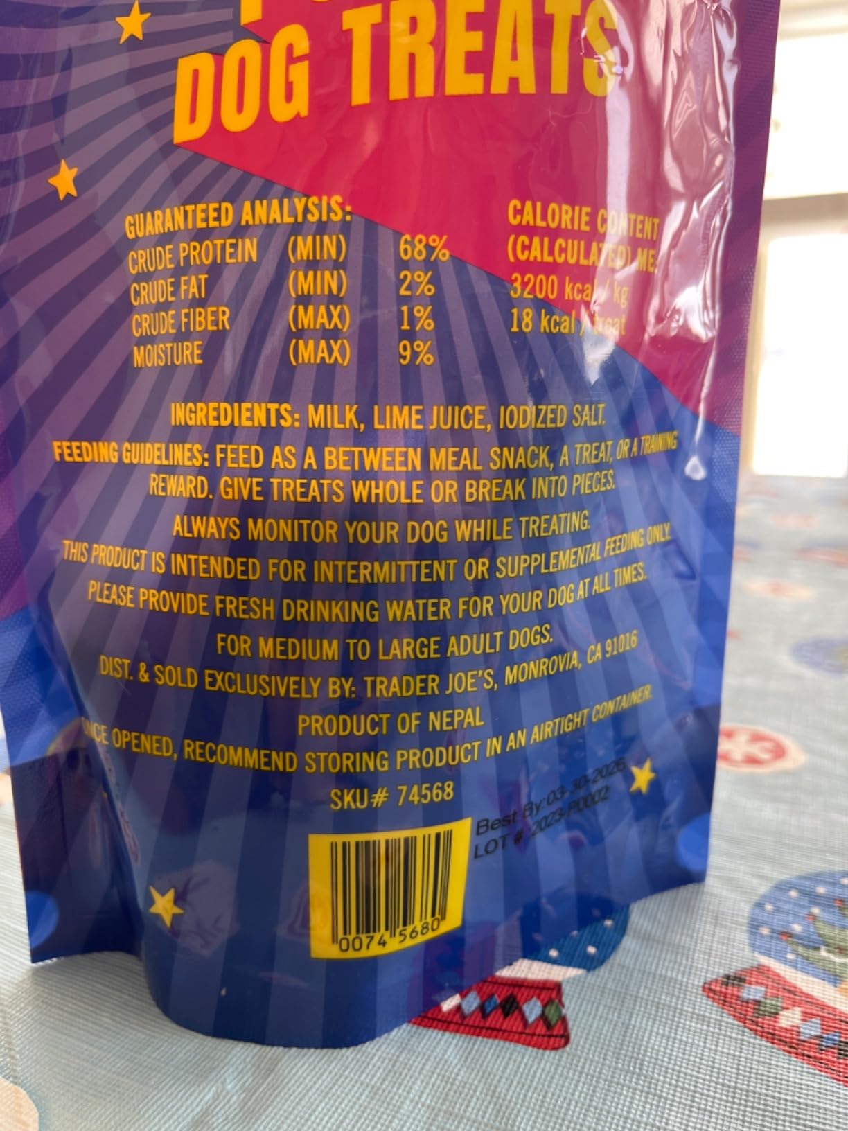 Amazon.com : Chhurpi Puffs Dog Treats Dried Himalayan Cheese by Trader ...