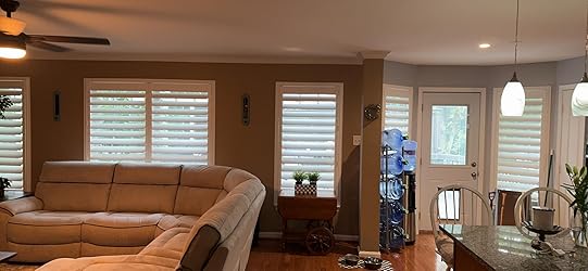 Amazon.com: Suncraft Shutters -Plantation Shutters –Custom Made Window Blinds – No Front Tilt ...