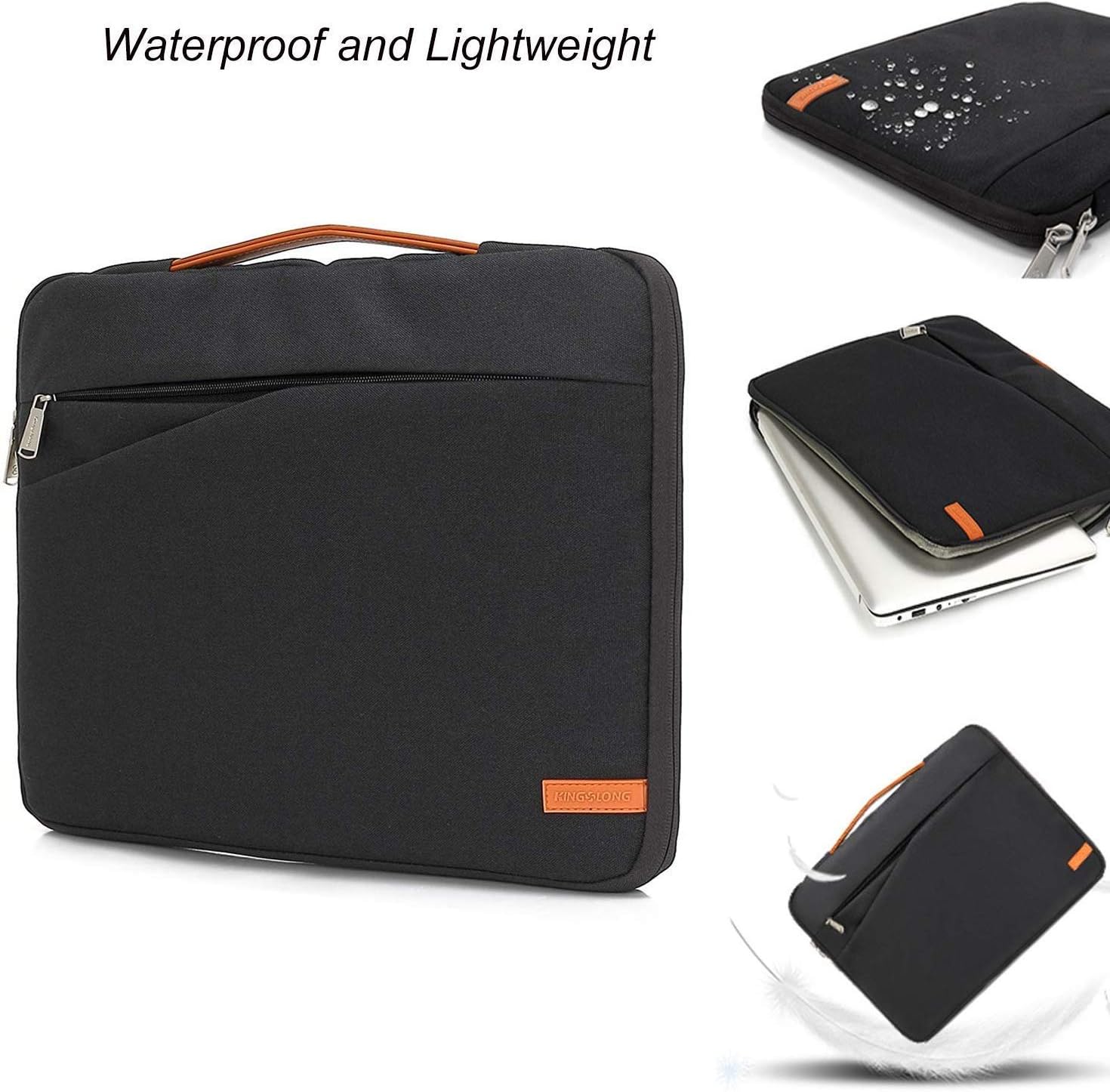 KINGSLONG 17 Inch Laptop Sleeve Case Bag Water Resistant Compatible ...