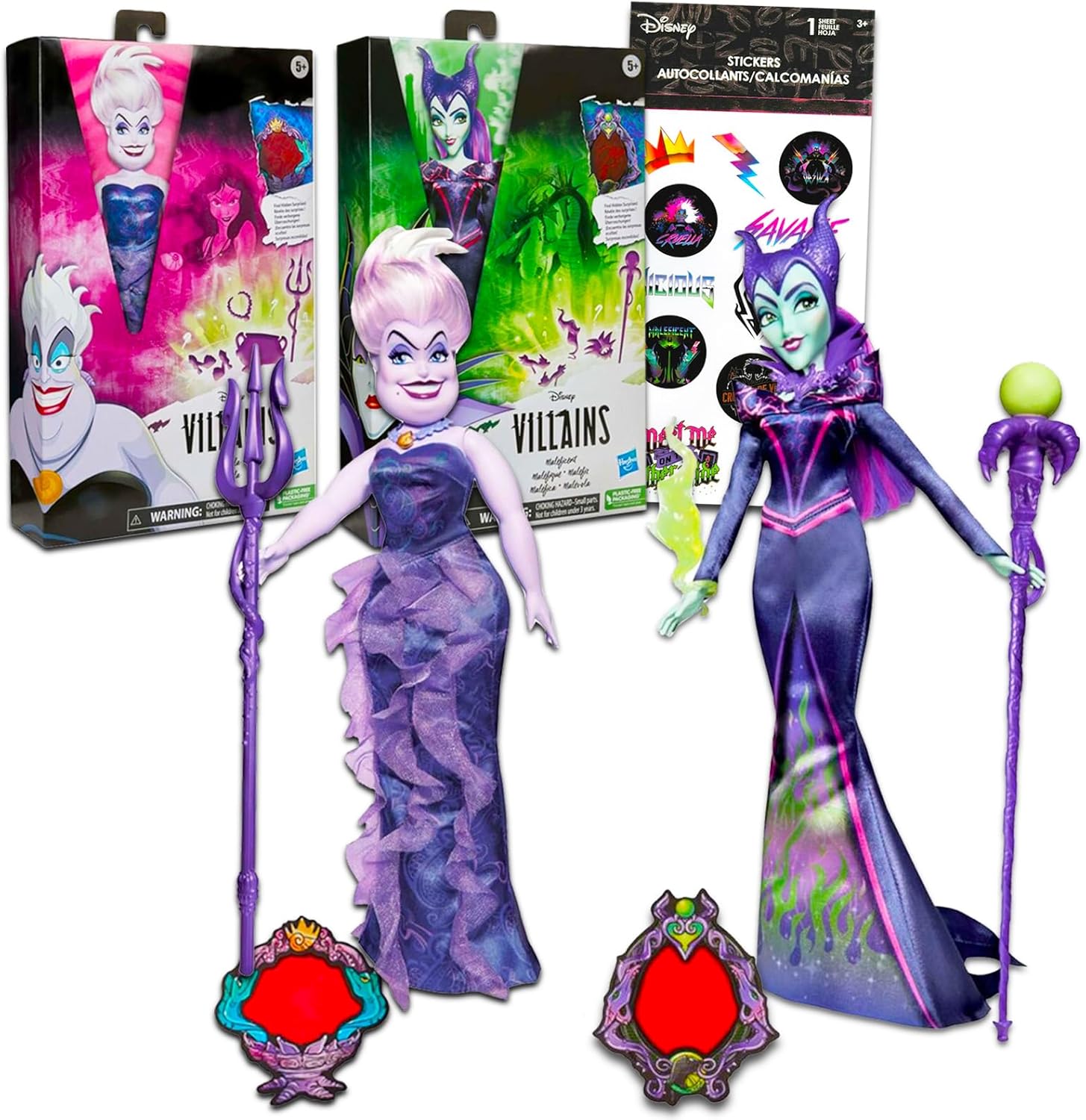 Disney Villains Dolls Set for Girls - Bundle with 2 Disney Villains ...