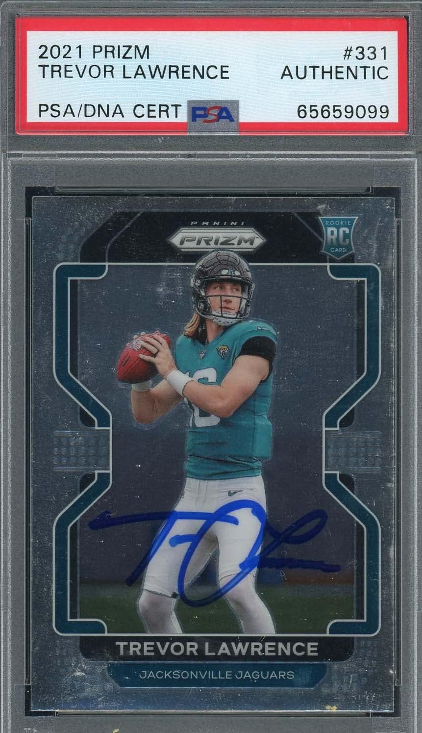 Amazon.com: Trevor Lawrence Autographed 2021 Panini Prizm Signed Rookie ...