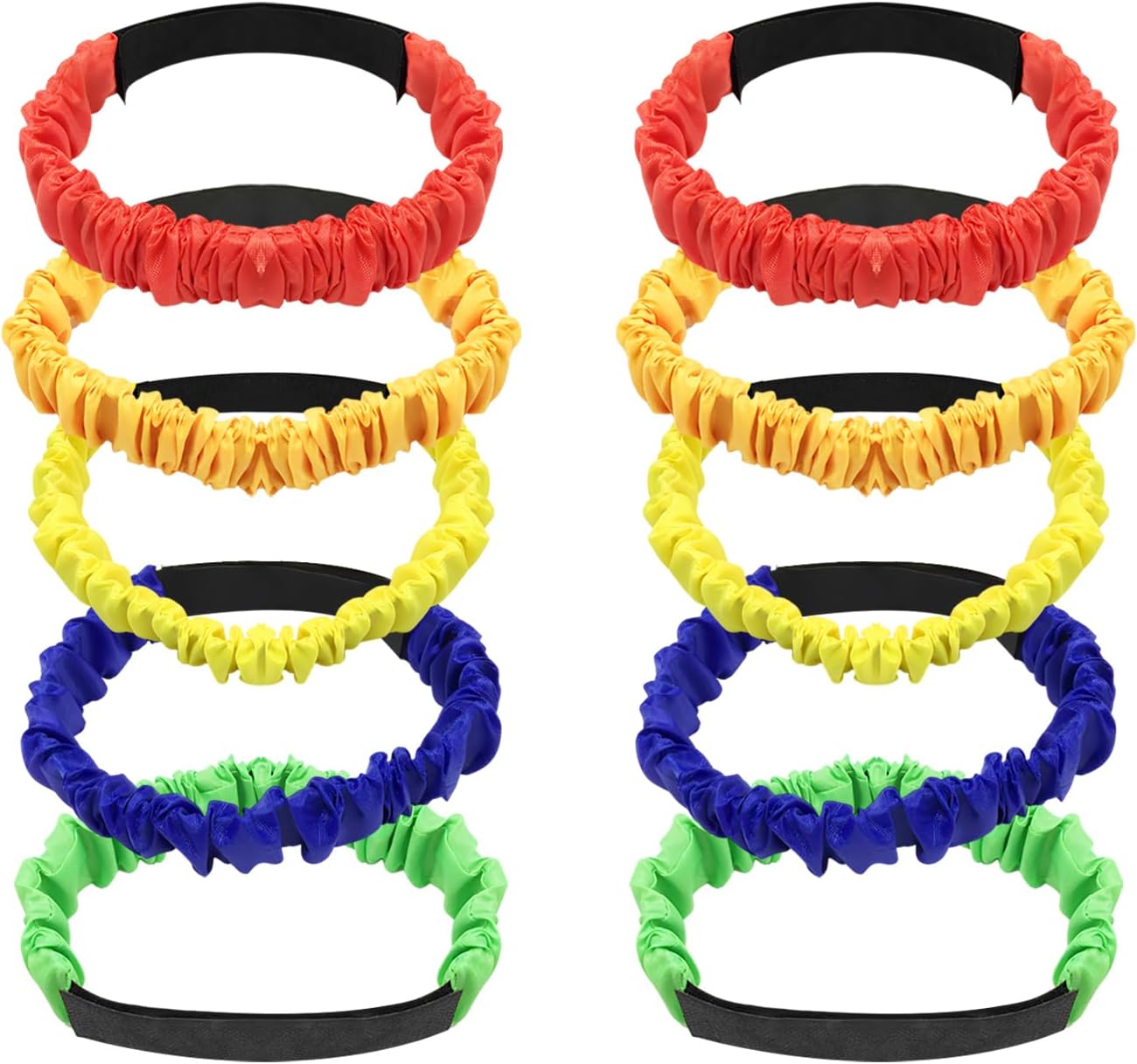 10pcs 3 Leg Race Straps, Reusable Elastic Running Straps, Colorful Race ...