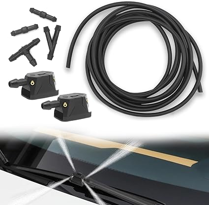 Amazon.com: 2 PCS Front Windshield Washer Nozzles Arm Mounted Jets ...