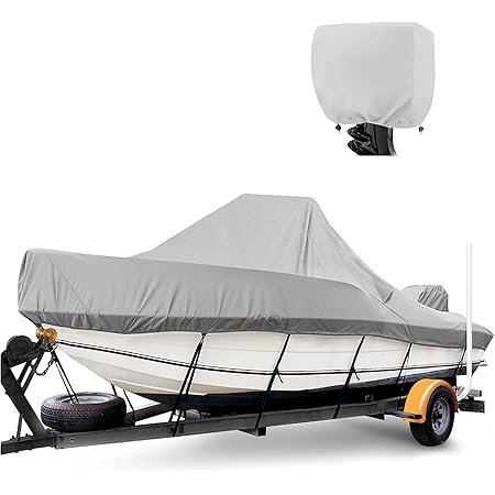 Amazon.com: Tuszom Waterproof Center Console Boat Cover, Heavy Duty ...