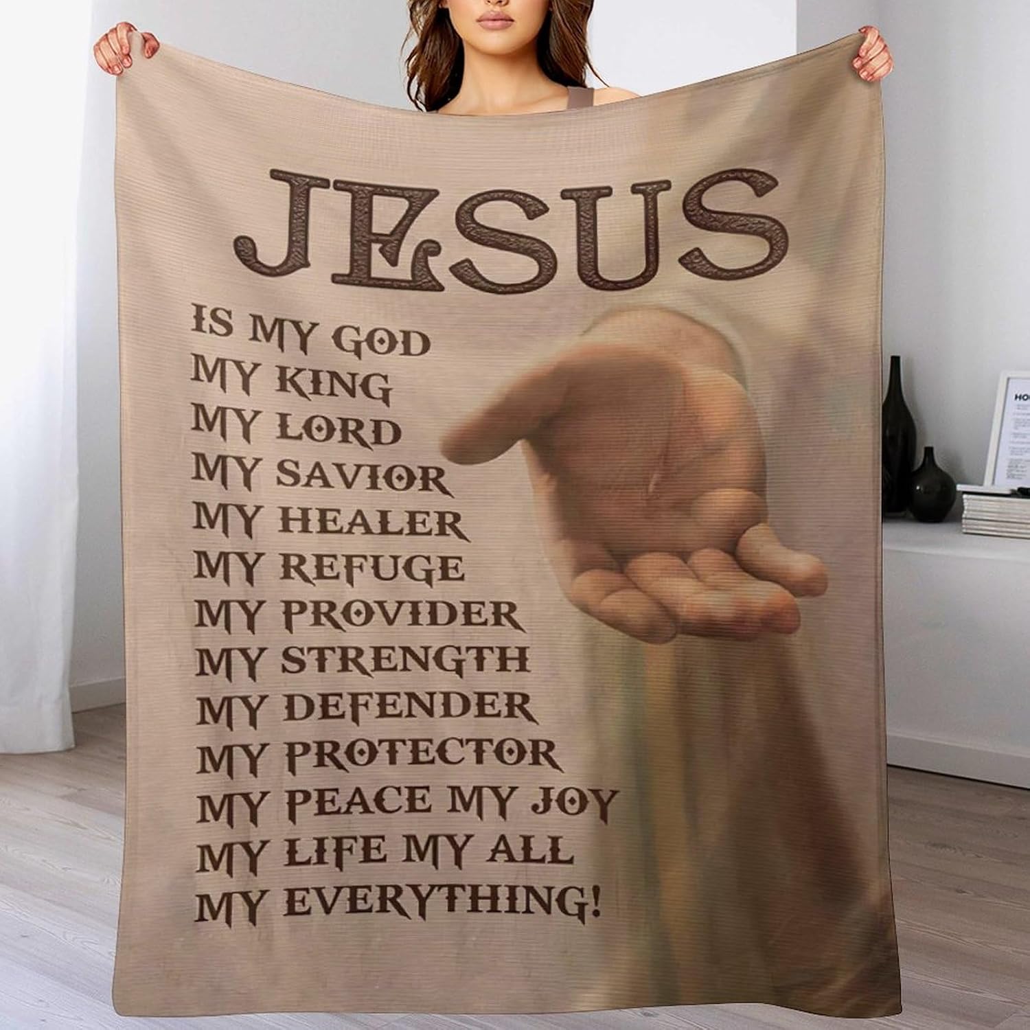Manta cristiana de Jesús, regalos de Jesús para mujeres y hombres, con ...