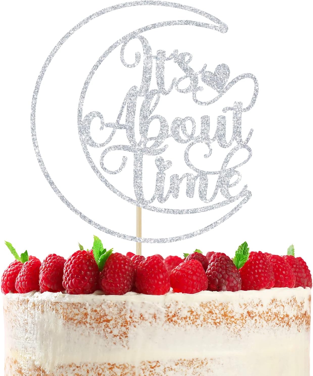 Amazon.com: It's about Time Cake Topper, Wedding Day Cake Decorations ...