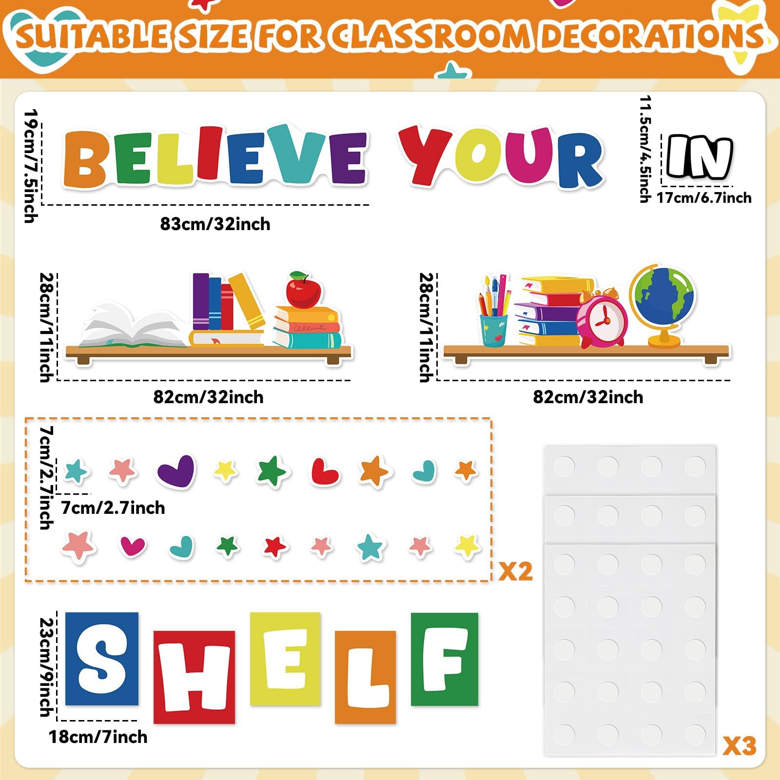 Snapklik.com : Gisgfim Classroom Bulletin Board Decoration Set Wall ...