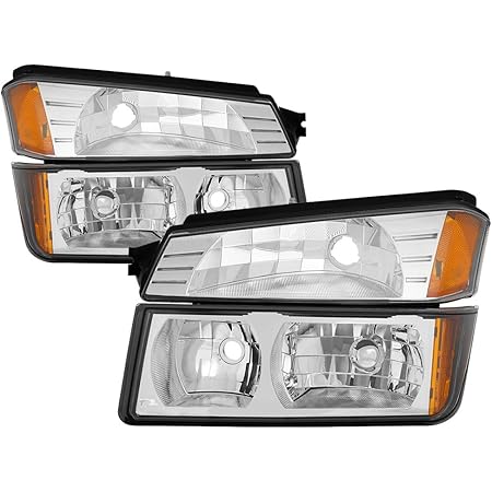 Amazon.com: xTune 02-06 Chevy Avalanche w/Cladding OEM Bumper Light ...