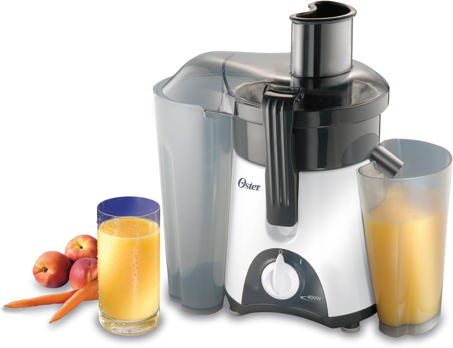 Amazon.com: Oster 3157 400-Watt Single-Speed Juice Extractor, White/Grey: Electric Juicers: Home ...