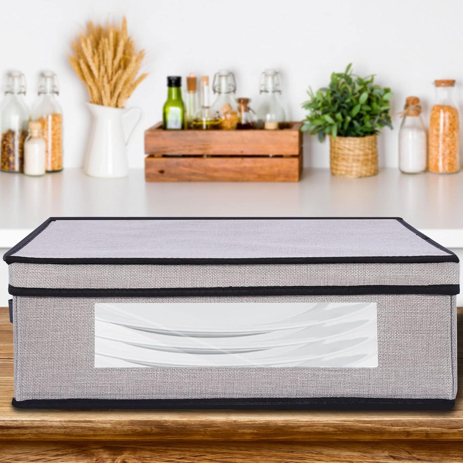 3 Sets China Storage Containers With Lid and Handles, Dinnerware ...