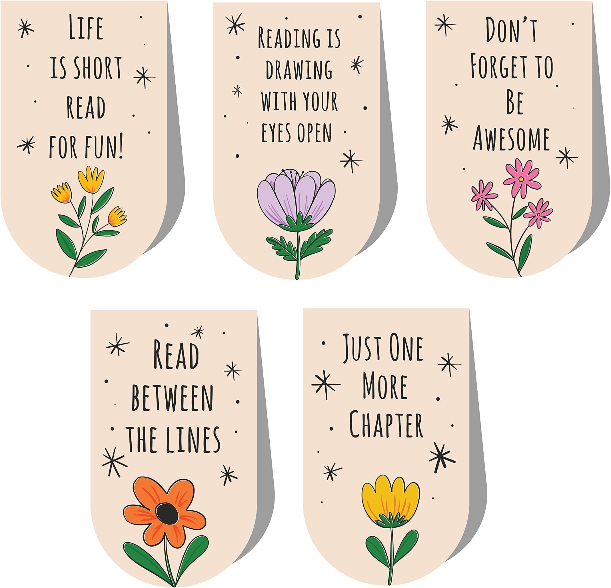 woopme® Life is Short Quotes Motivational Magnetic Bookmark for Kids ...