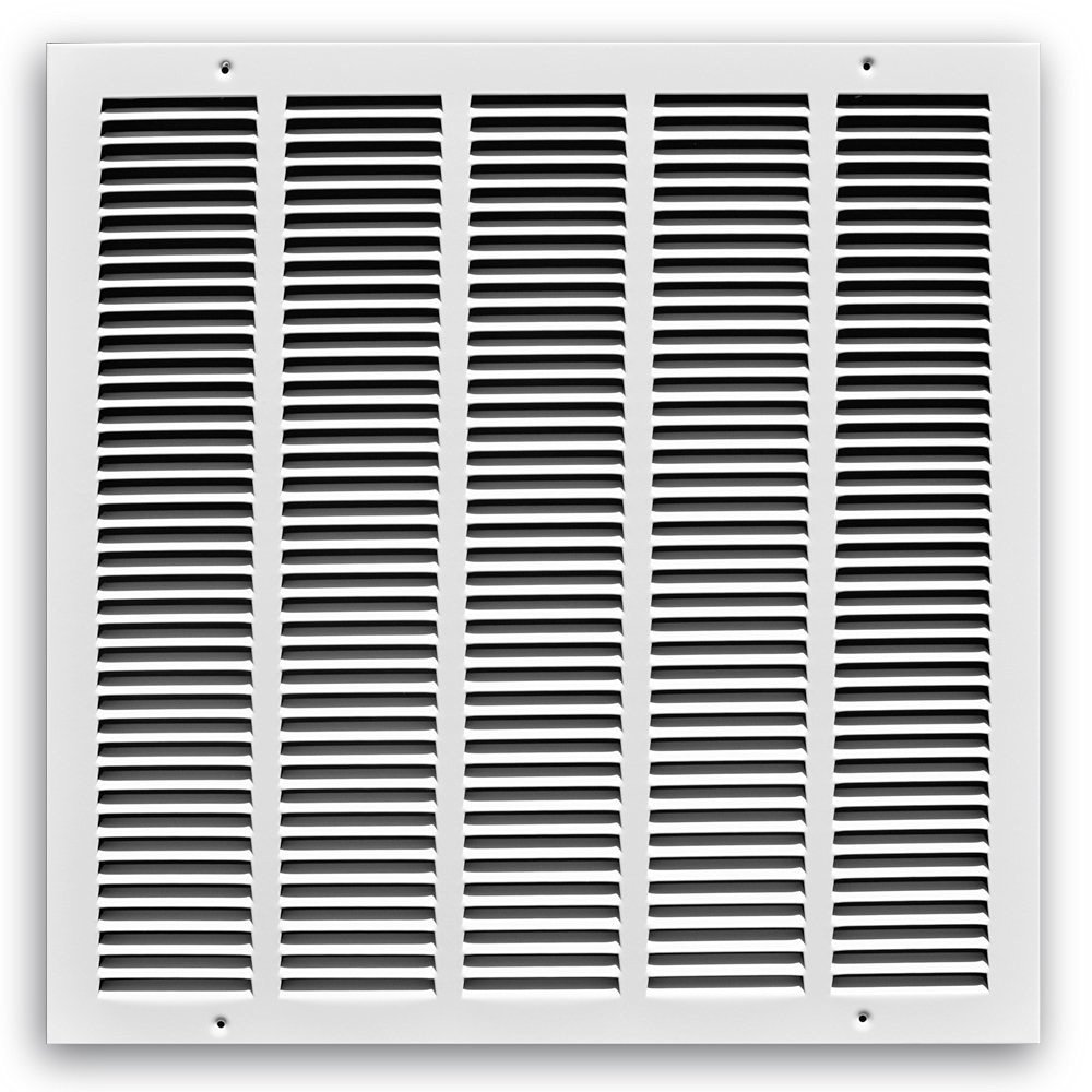 Truaire 170 24X24 Stamped Face Return Air Grille, 24" X 24", White, 25. ...