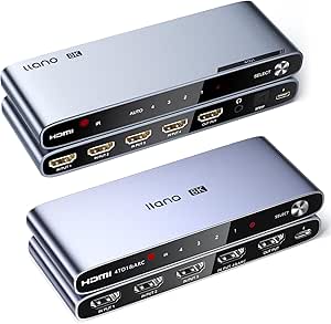 Amazon.com: llano HDMI 2.1 Switch 4K@120Hz HDMI Switcher with Audio Extractor(Optical & 3.5mm ...