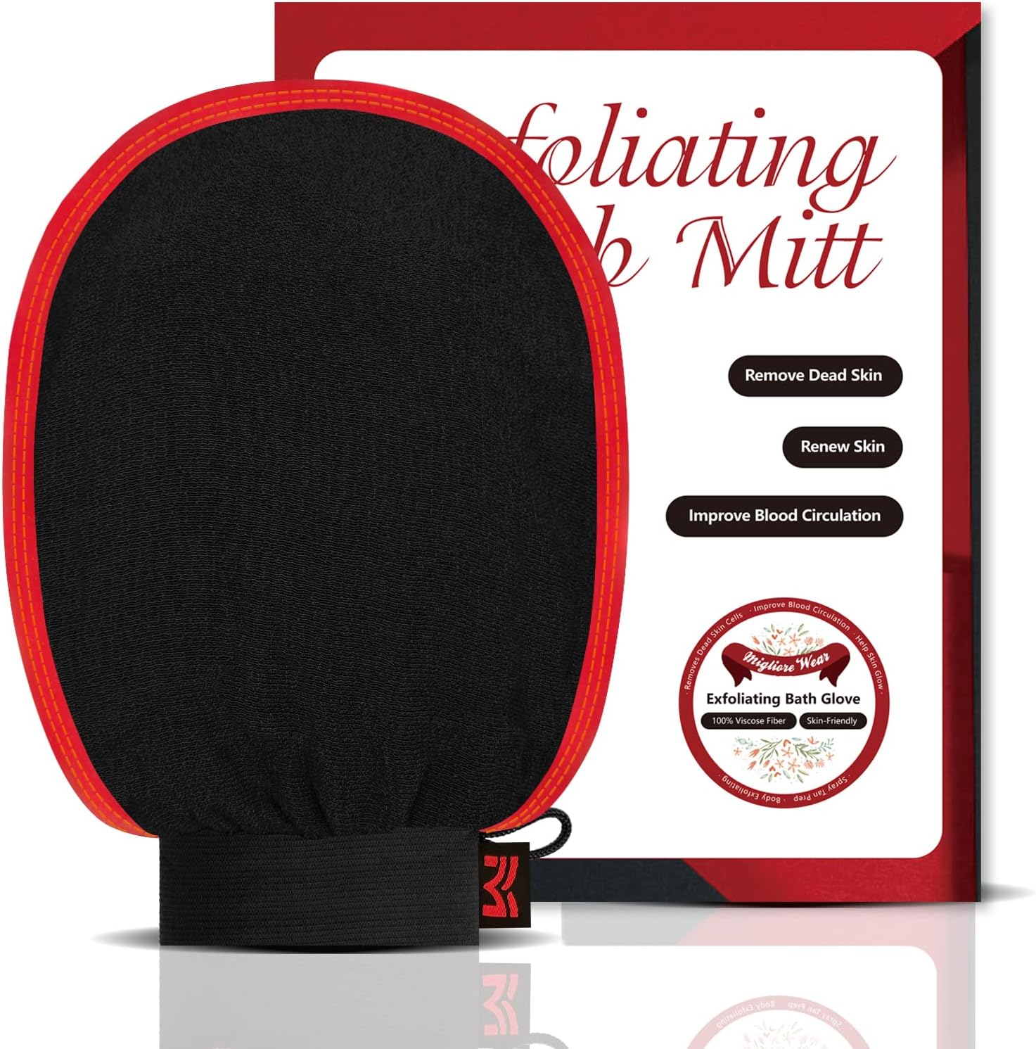 Amazon.com : MIG4U Extra Heavy Exfoliating Glove Mitts Shower, Bath ...