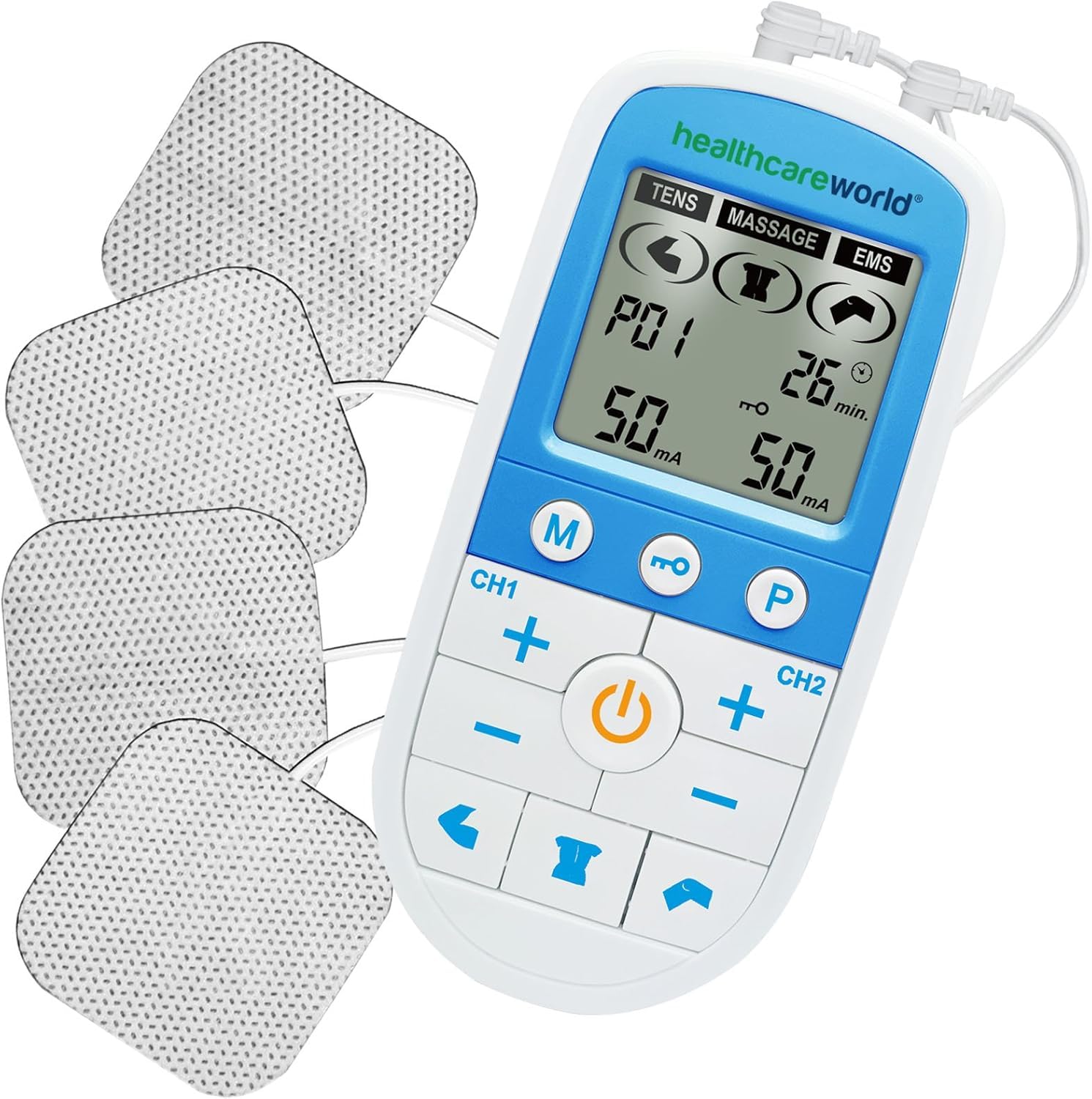 Digital TENS and EMS Machine | Drug-Free Natural Pain Relief | 3-in-1 ...