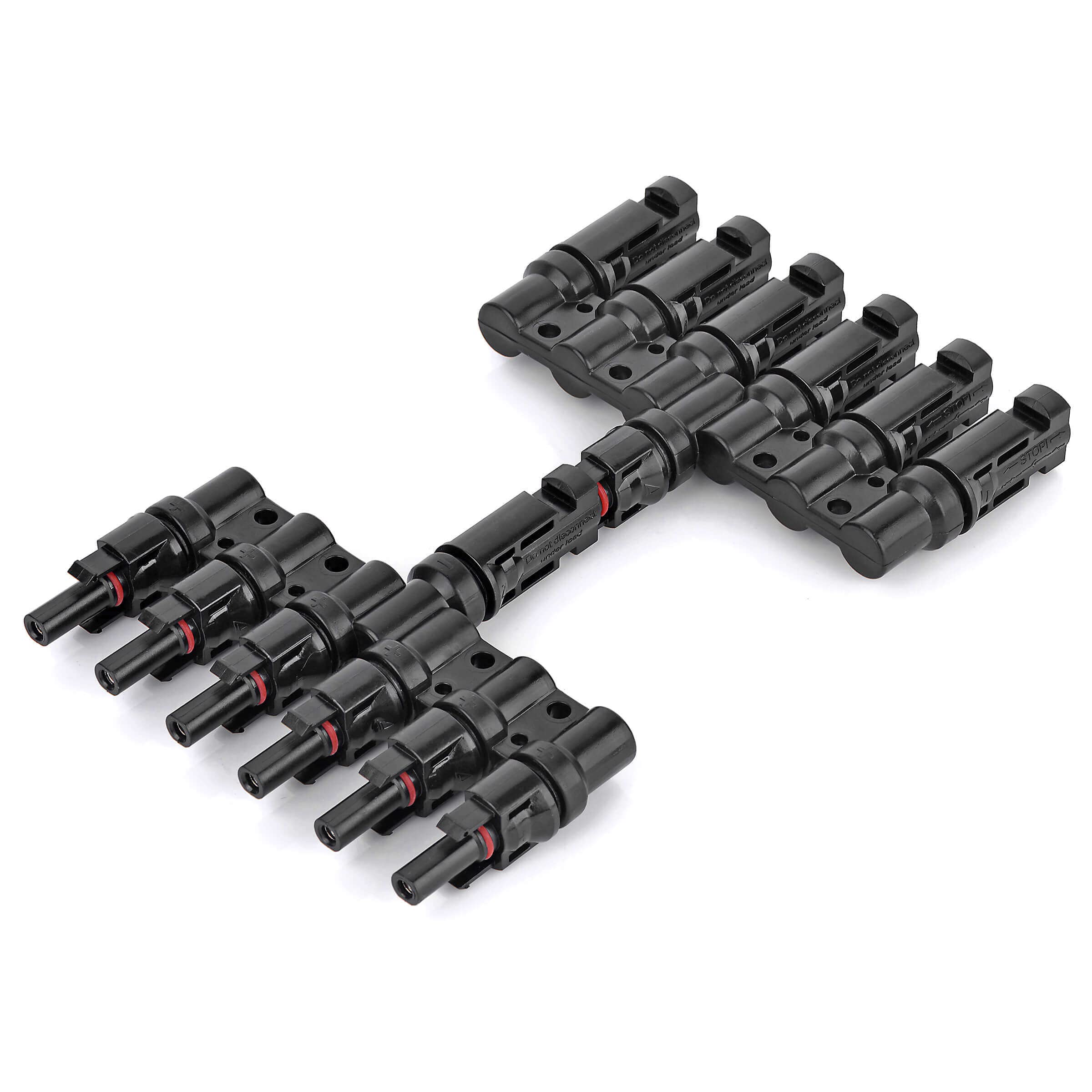 Snapklik.com : 1 To 6 Solar Panel Connector - 6 Way Y Branch DIY Mount ...