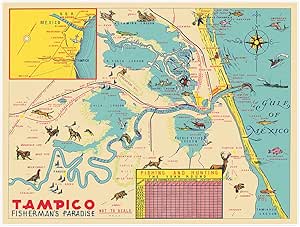 Amazon.com: Antiguos Maps Tampico Tamaulipas México Map - Póster de ...