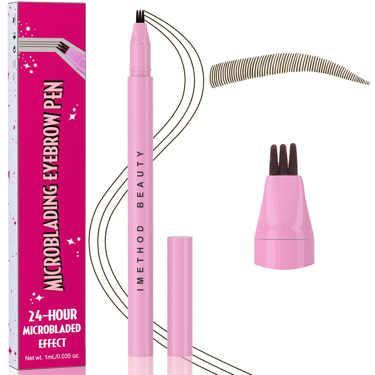 Amazon.com : iMethod Microblading Eyebrow Pencil - Eyebrow Pen with 3 ...