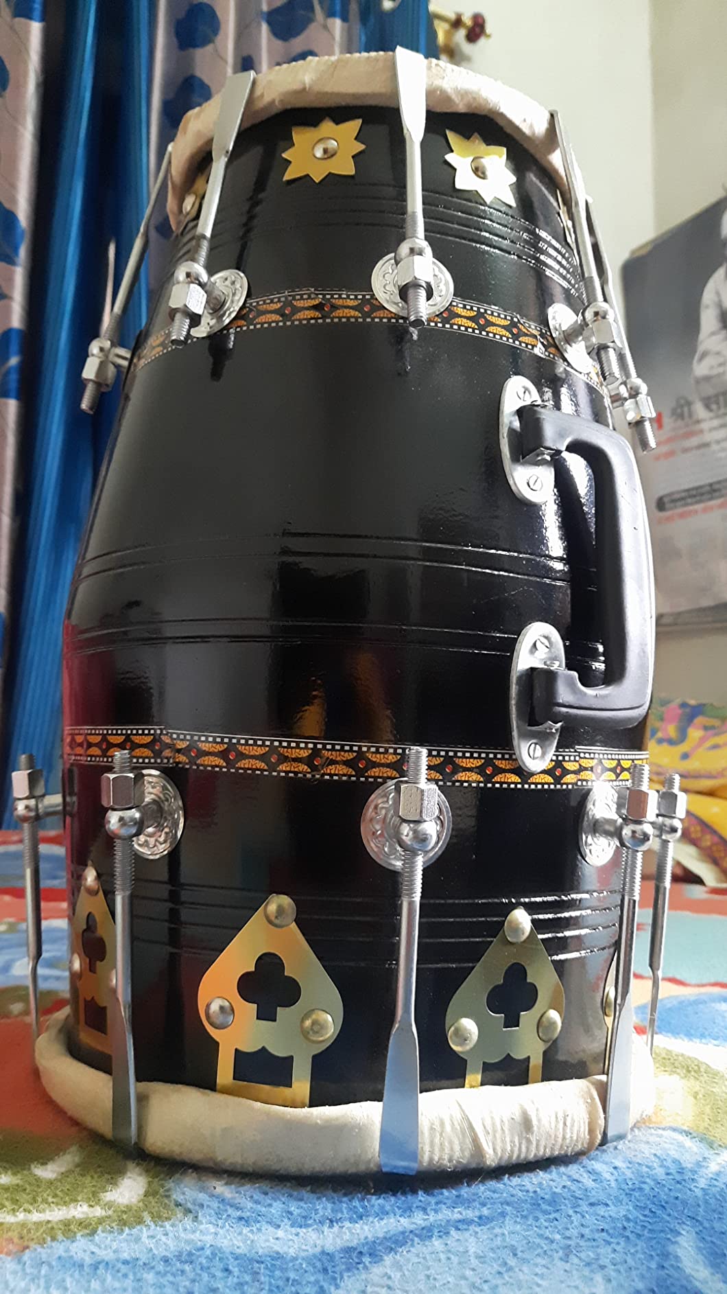 MUSIQAA JAHAN® PROFESSIONAL CLASSICAL DHOLAK NUT AND BOLT WITH BAG AND ...