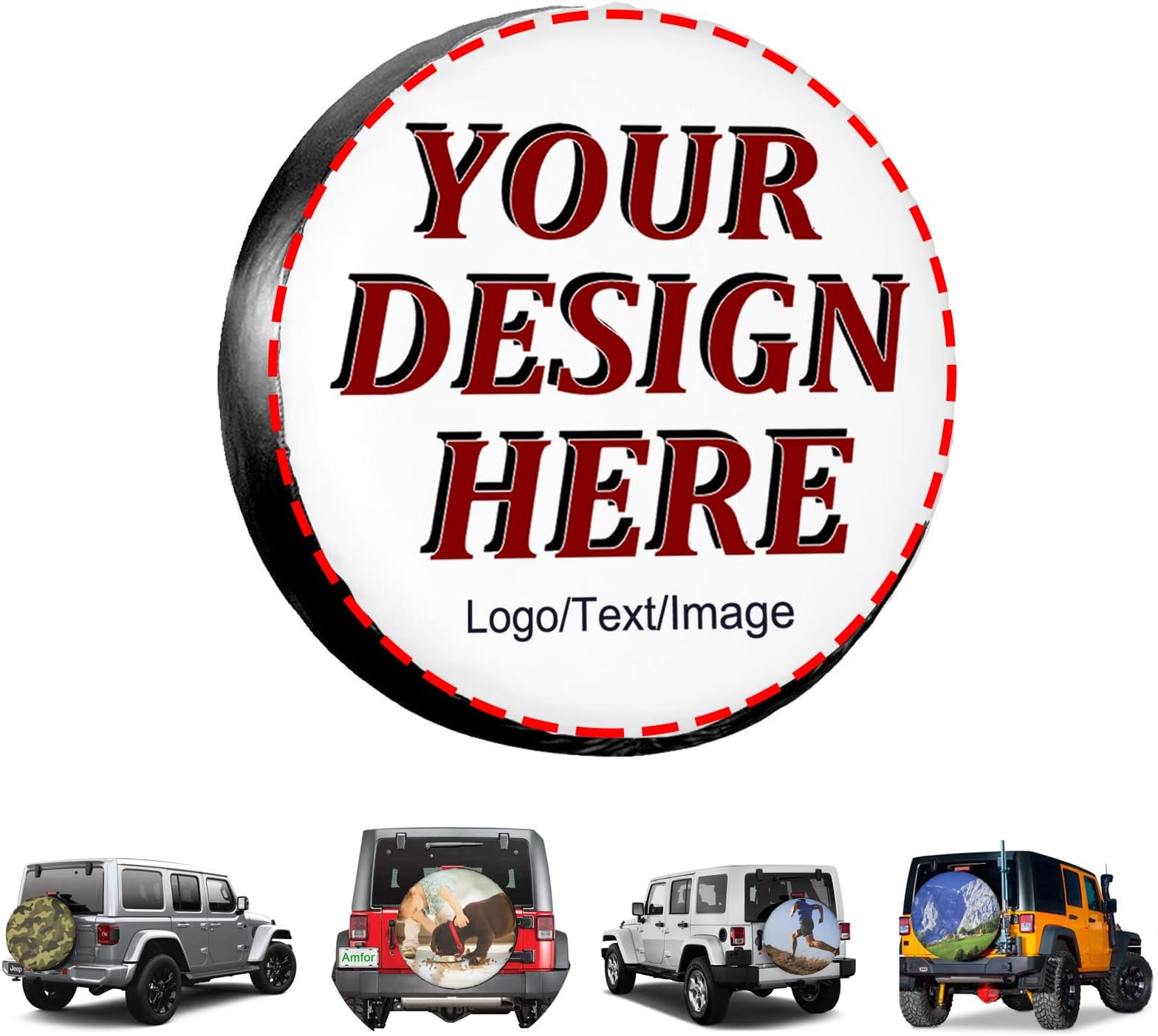 Amazon.com: Custom Spare Tire Covers Personalized Tire Covers Upload ...