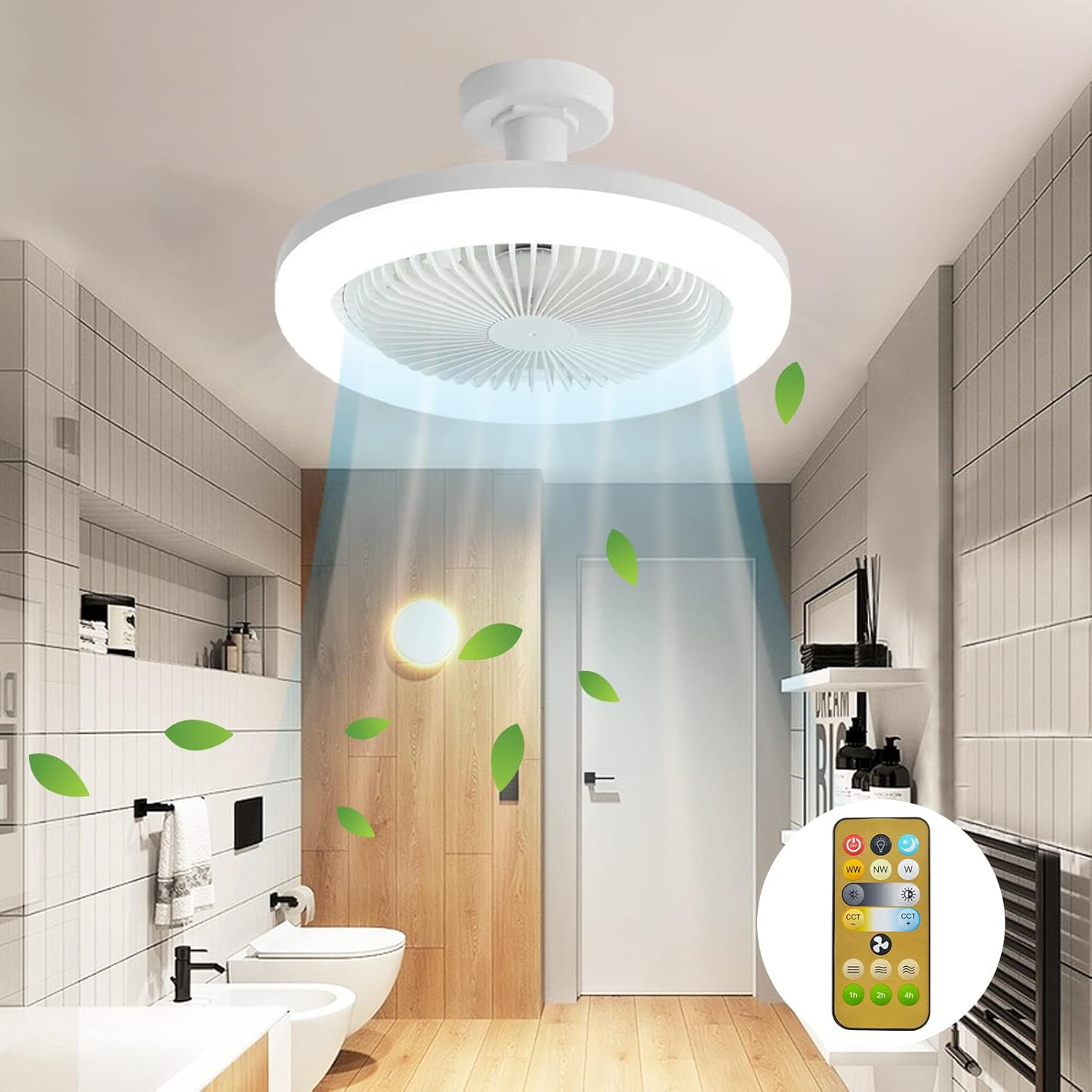 Small Mini Ceiling Fan Semi Flush Mount,Ceiling Fan with Lights ...