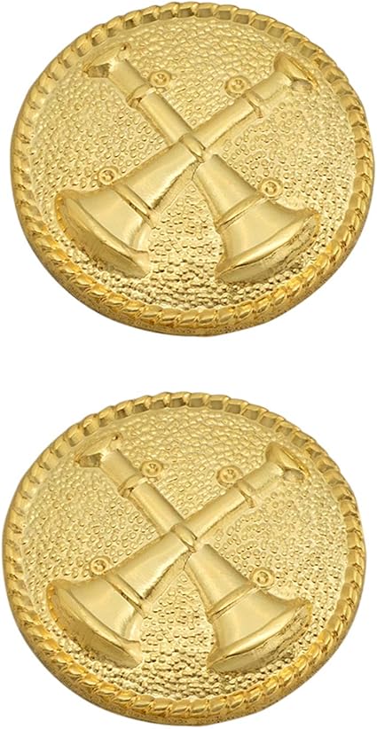 Amazon.com: Smith & Warren Two Crossed Battalion Fire Chief Bugles On ...