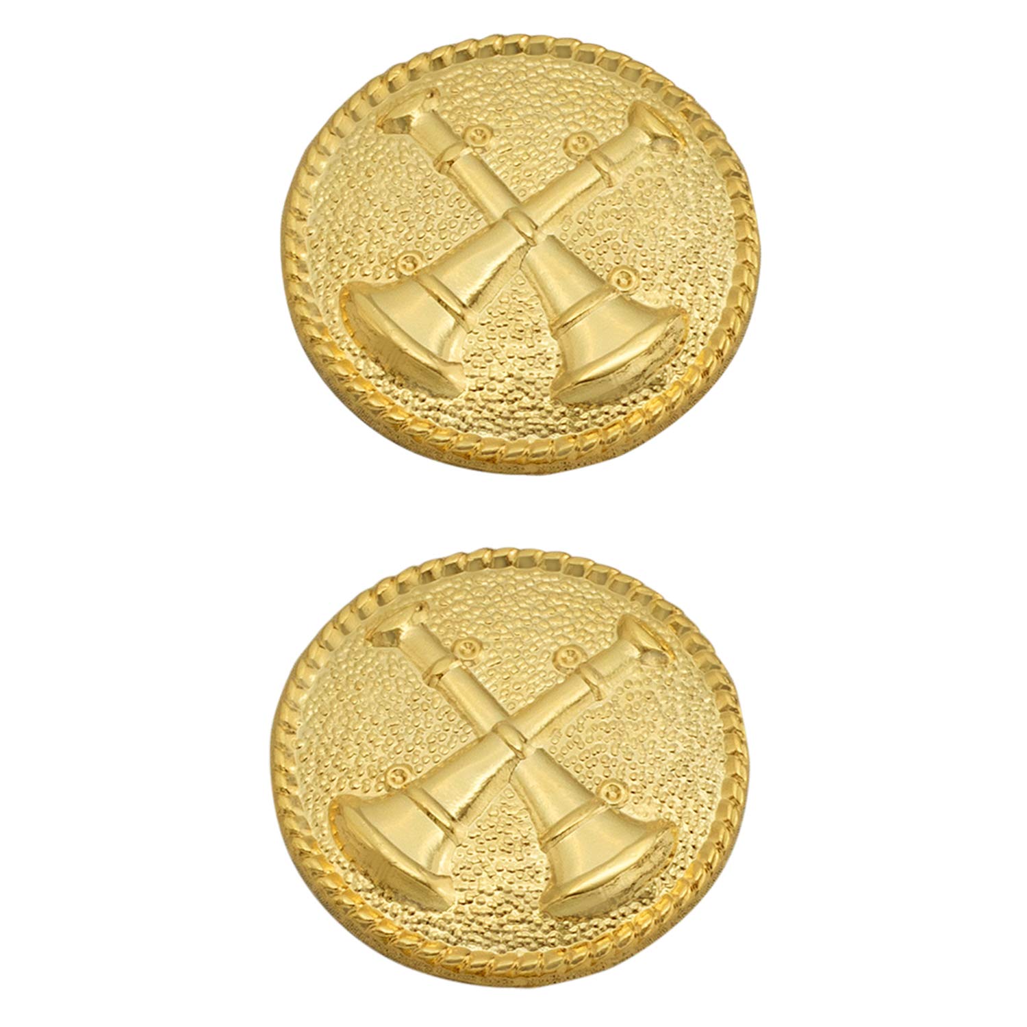 Amazon.com: Smith & Warren Two Crossed Battalion Fire Chief Bugles On ...