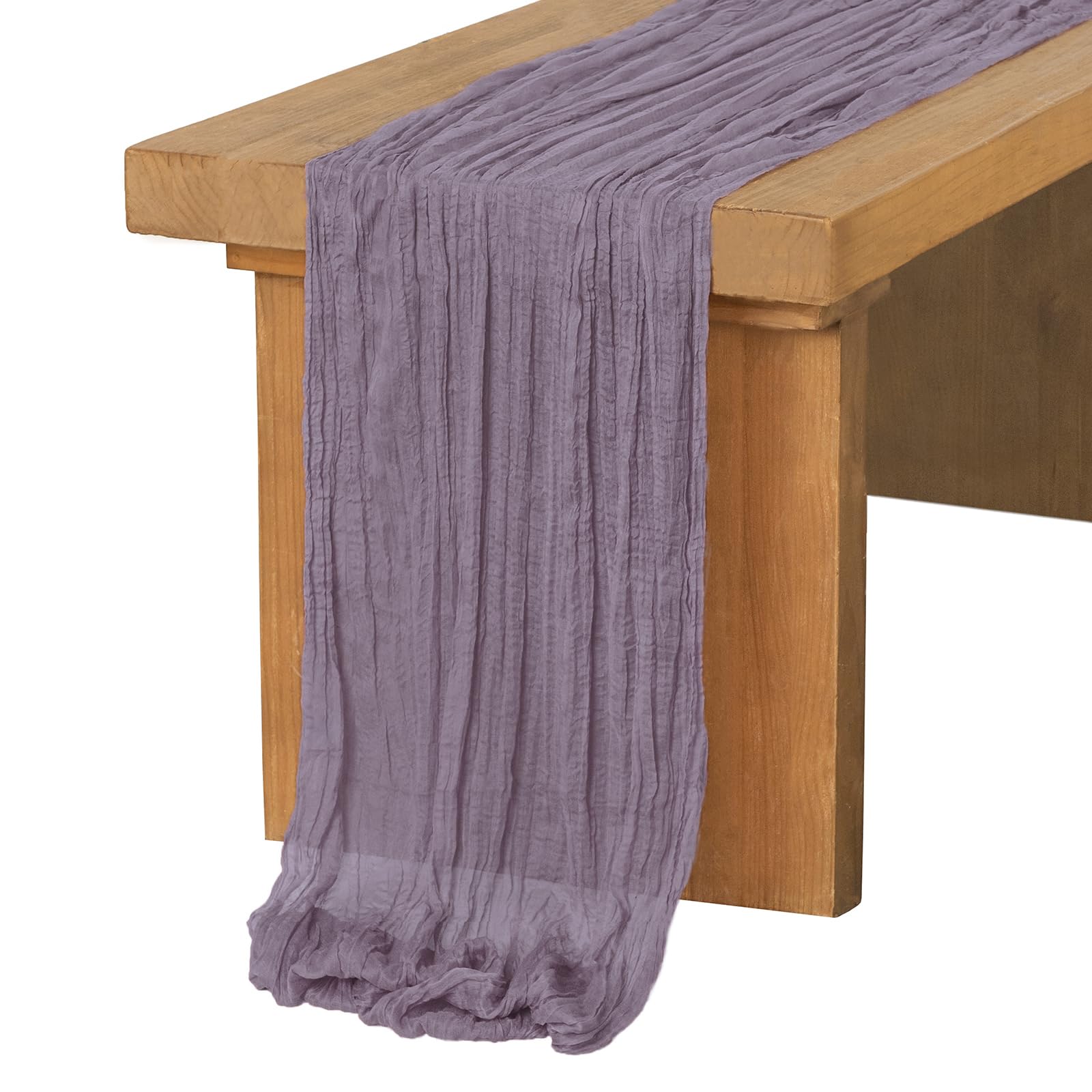 Amazon.com: Ling's Moment 14Ft Purple Cheesecloth Table Runner Boho ...