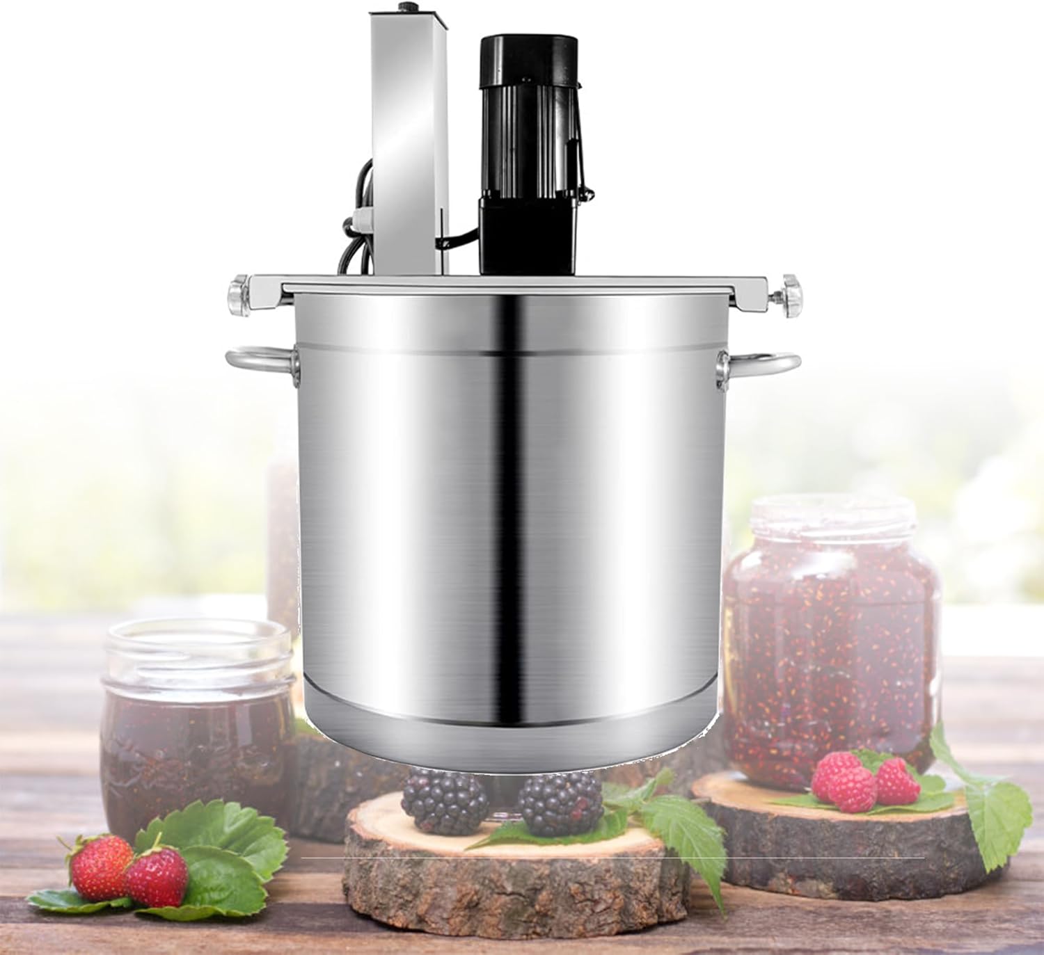 Amazon.com: ENWEGEY Stainless Steel Electric Food Mixer - Automatic Pot ...