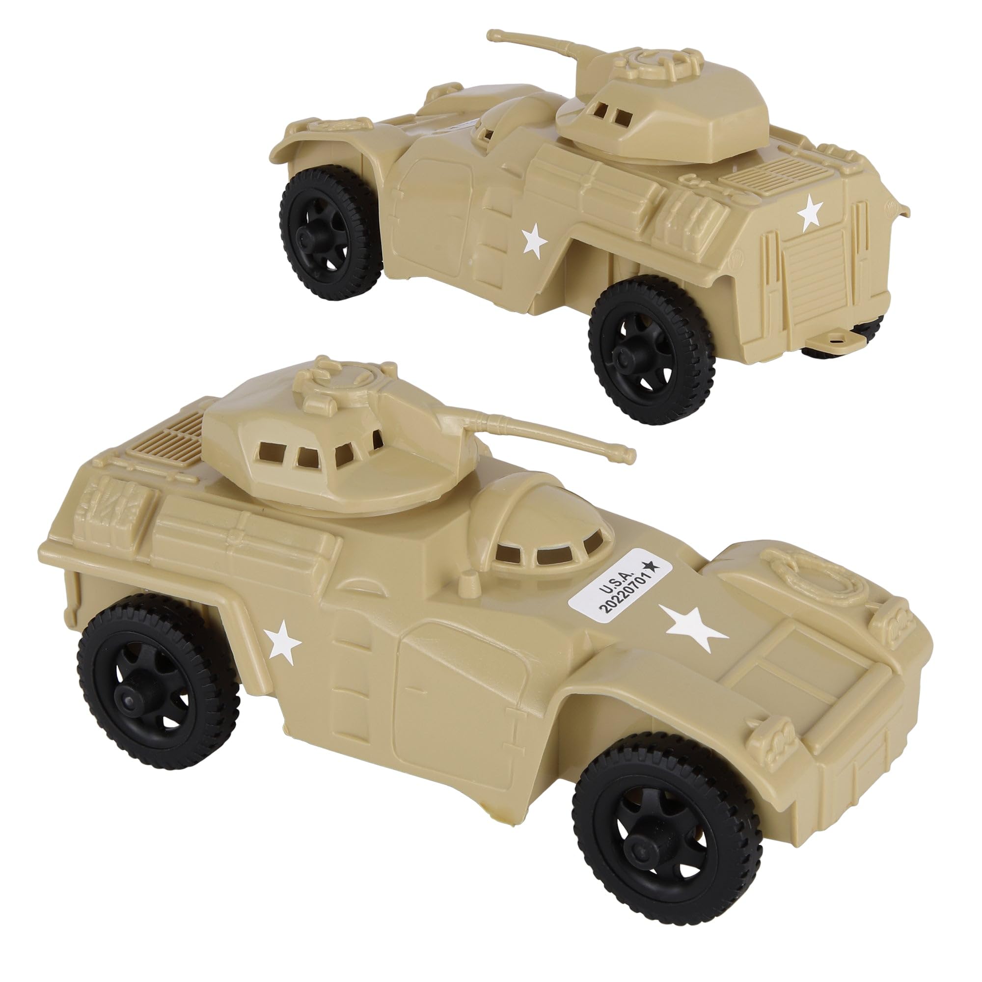 Amazon.com: TimMee Recon Patrol Armored Cars - Tan Plastic Army Men ...