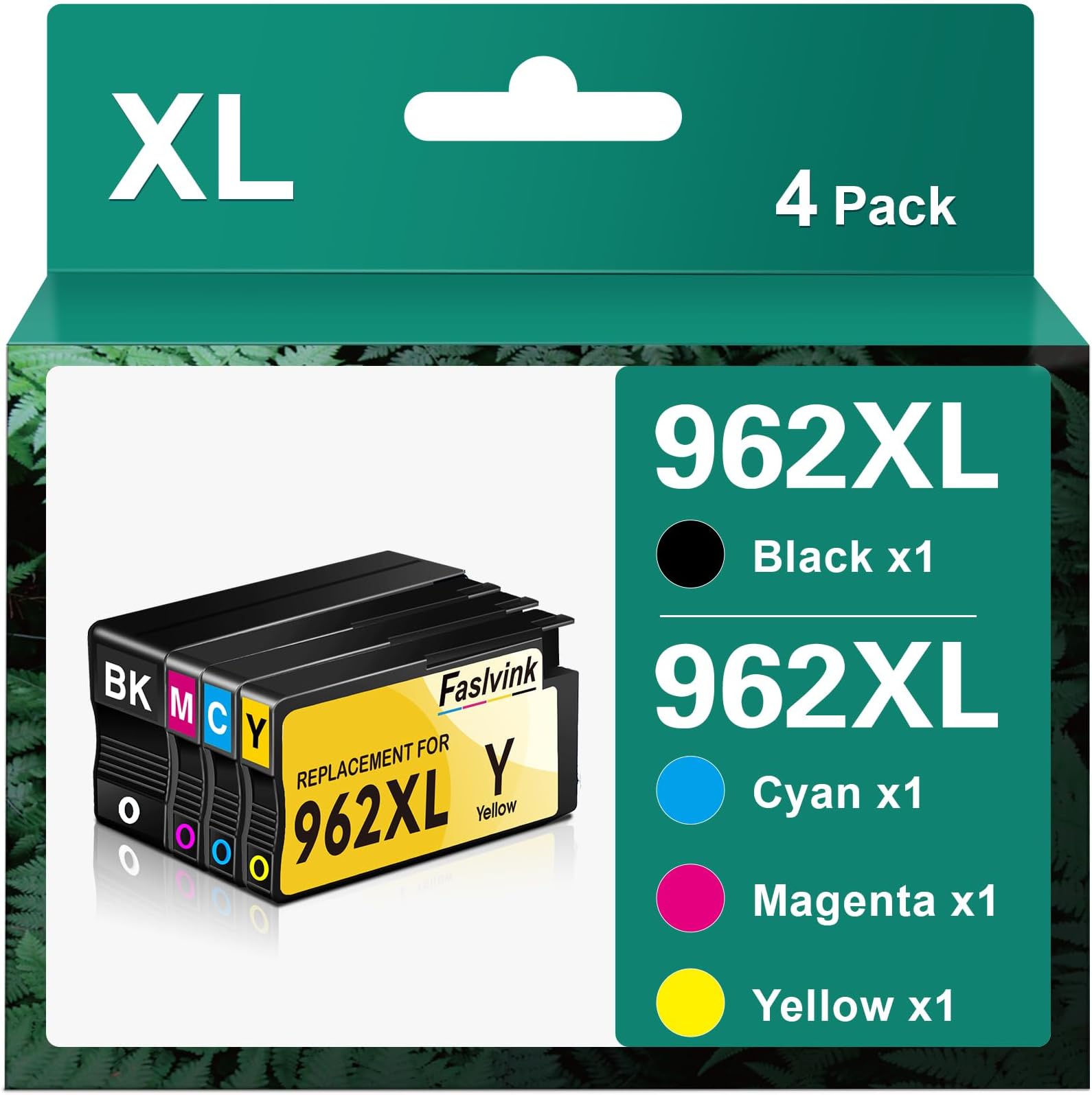 Amazon.com: Faslvink 962XL Ink Cartridges High Yield Replacement for HP ...