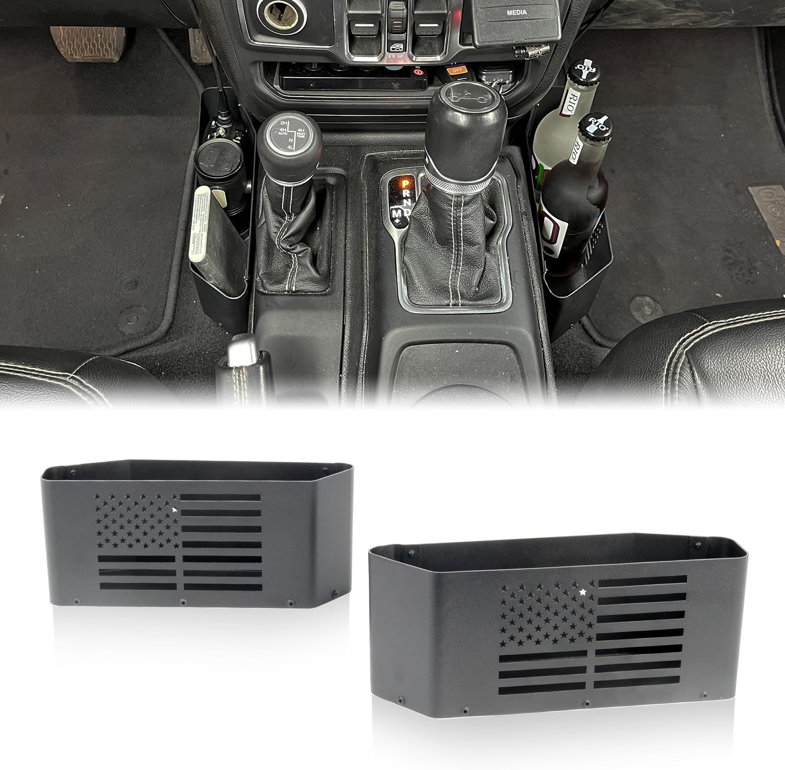 Amazon.com: MAIKER Metal Gear Shift Storage Box, Center Console Hanging ...