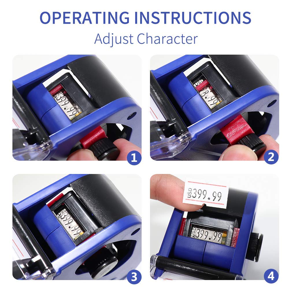 Buy MX-5500 8 Digits Pricemaker Price tag Gun, Label Maker Pricing Gun ...