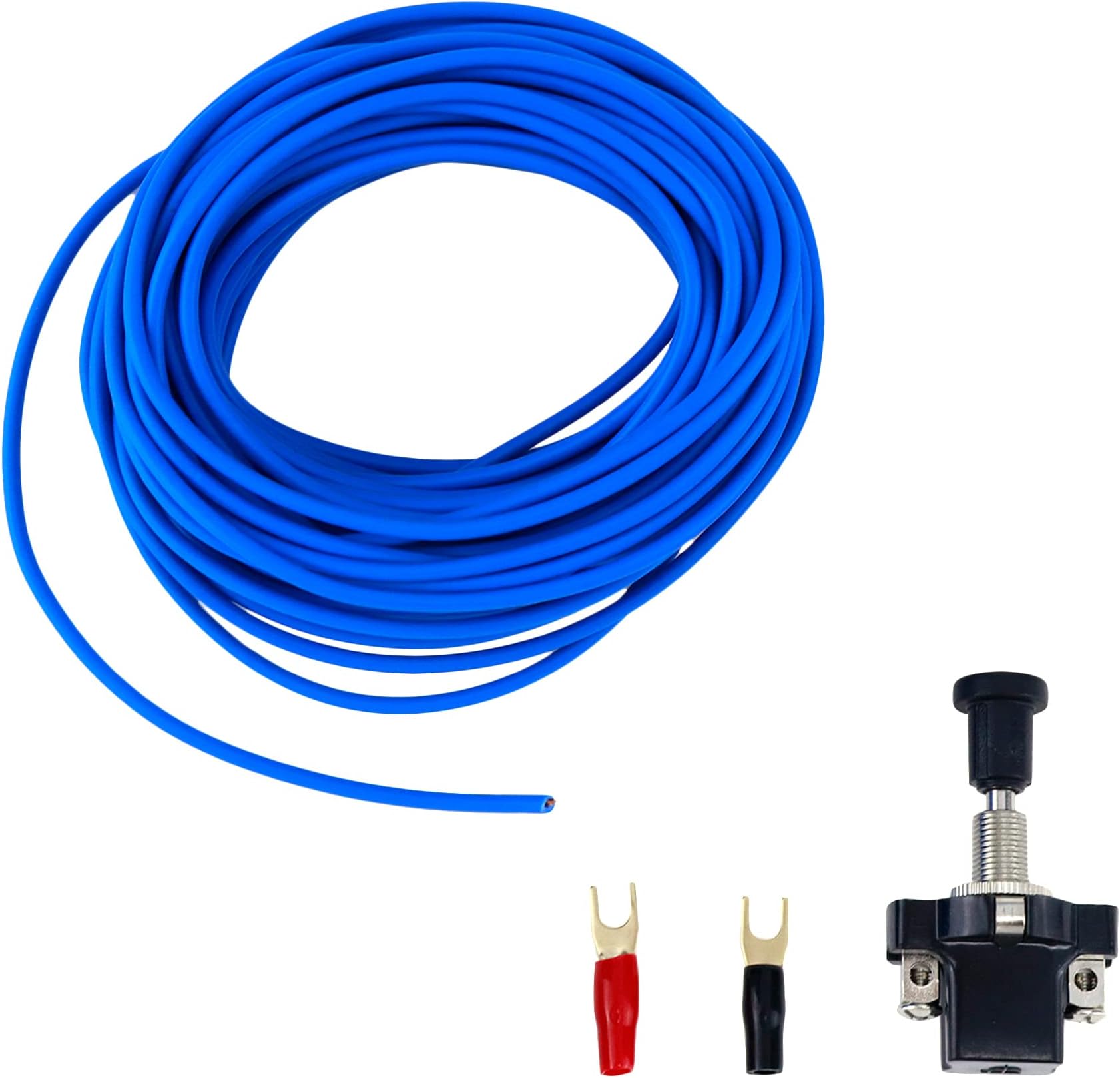 Amazon.com: Audiopipe One roll 14 GA Gauge 100 feet Blue Car Audio Home ...