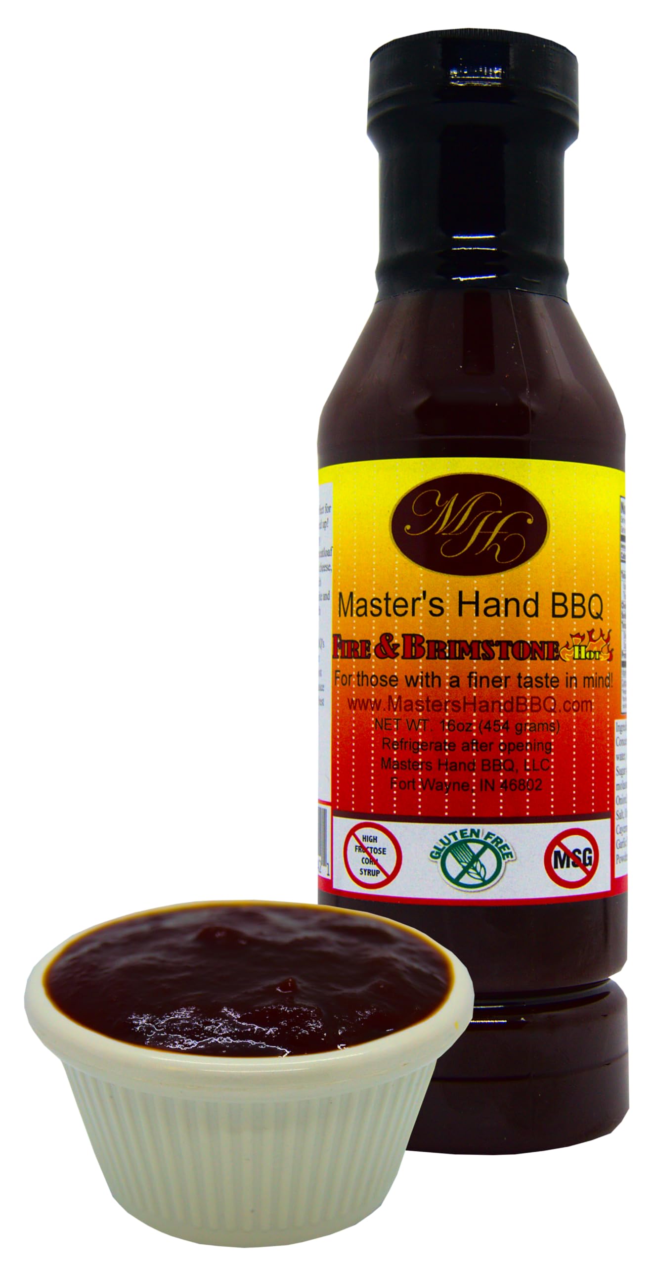 Amazon.com : Master's Hand BBQ Sauce, 16 oz (Fire & Brimstone Hot ...