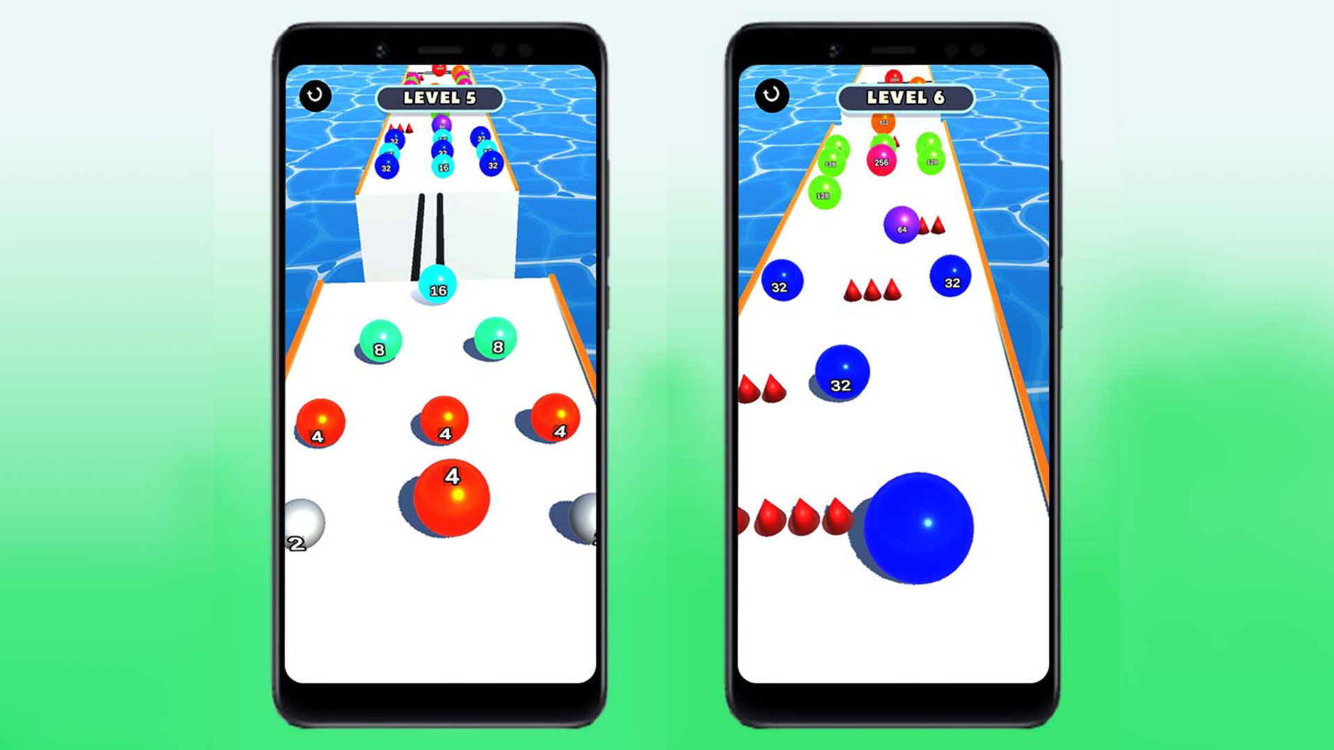 2048 Ball Rush! Numbers Ball Run Merge Master - 2248 Color Ball Rolling ...