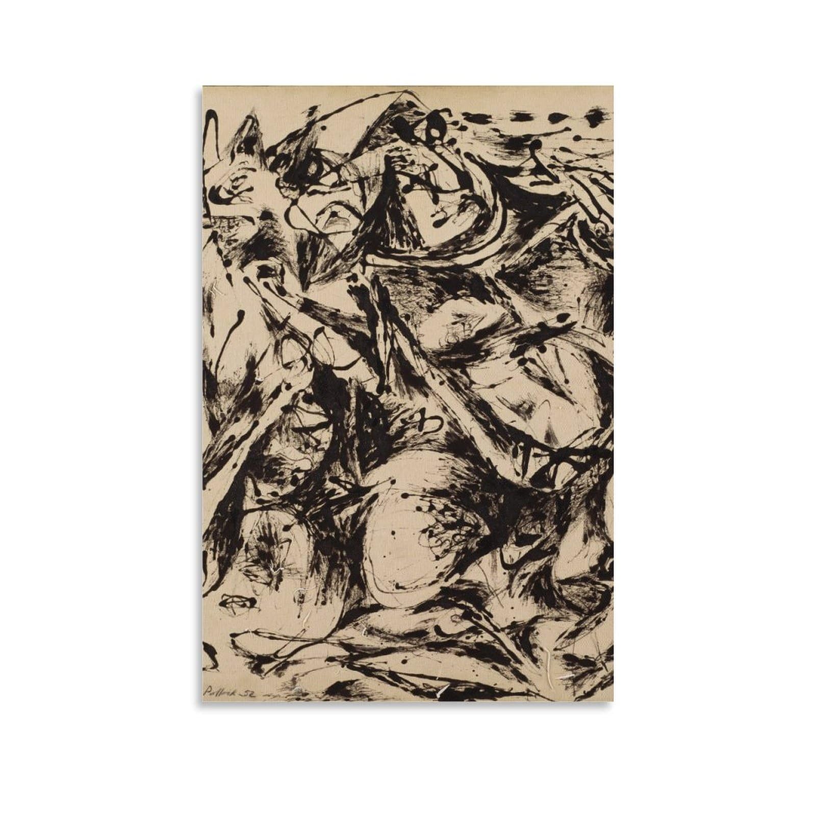 Jackson Pollock Nummer 6 Summertime, 1948 Silkscreen Print By Jackson