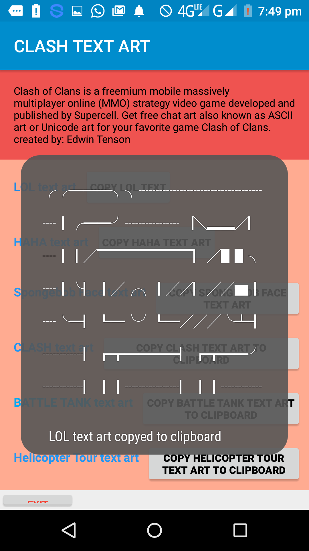 Clash text art:www.amazon.com:Appstore for Android