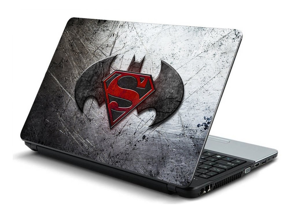 Namo Arts Rough Batman vs Superman Laptop Skin Decal - Stickers for All ...