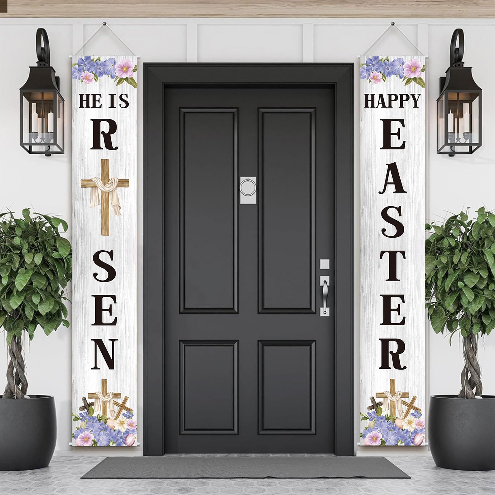 Snapklik.com : Easter Decorations Outdoor Happy Easter&He Is Risen ...