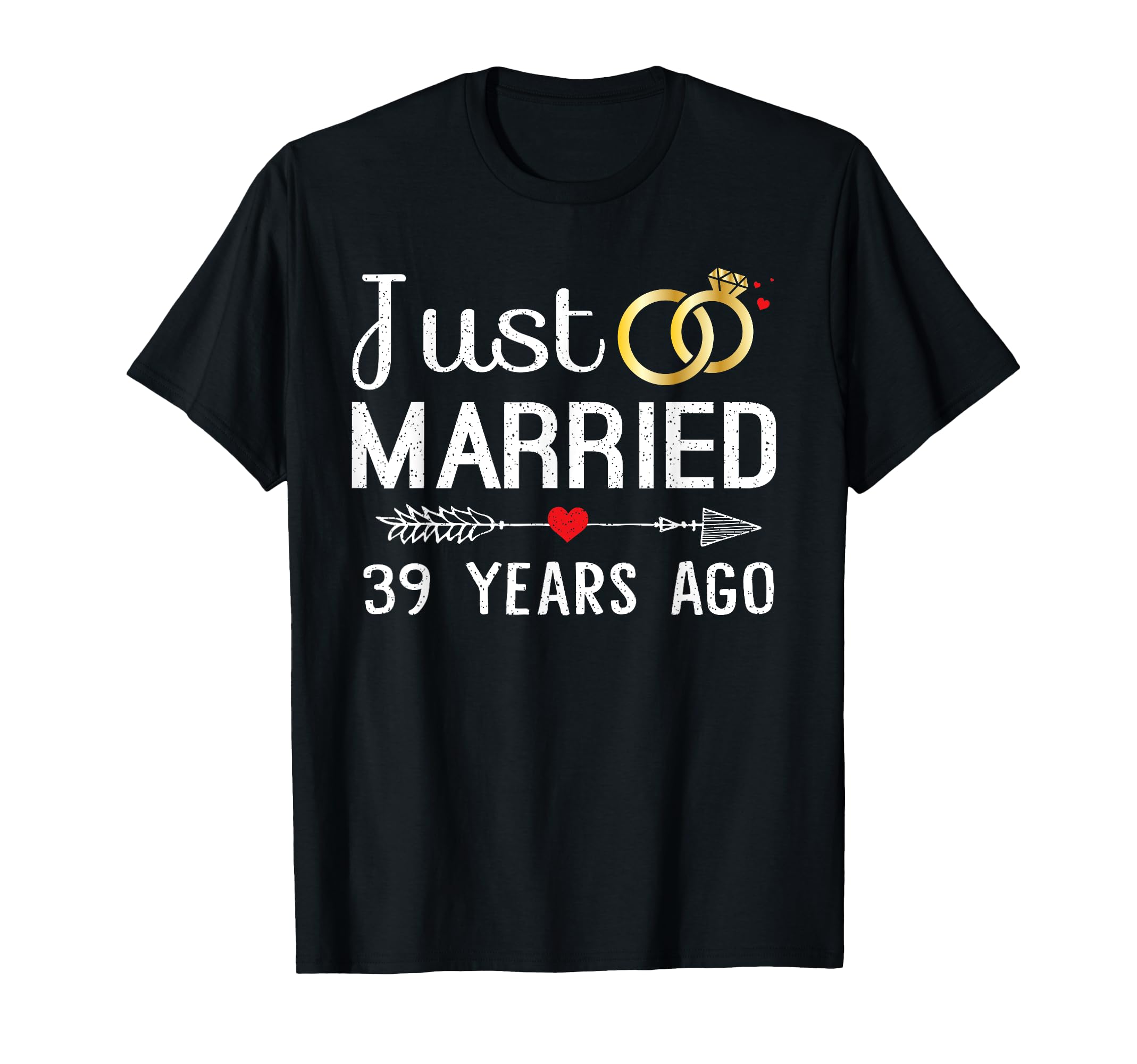 Amazon.com: Just Married 39 Years Ago 39th Anniversary Gift for Couple ...