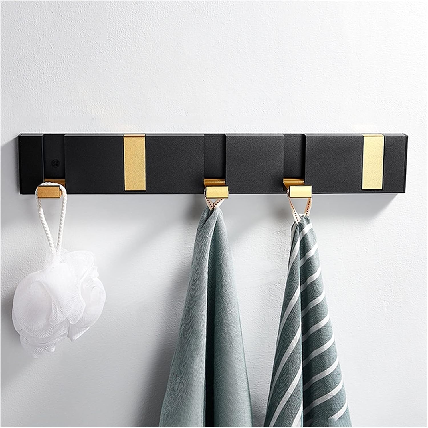 Amazon.com: Bathroom Shelf Bathroom Shelf,Wall Coat Hook Rack,with 5 ...
