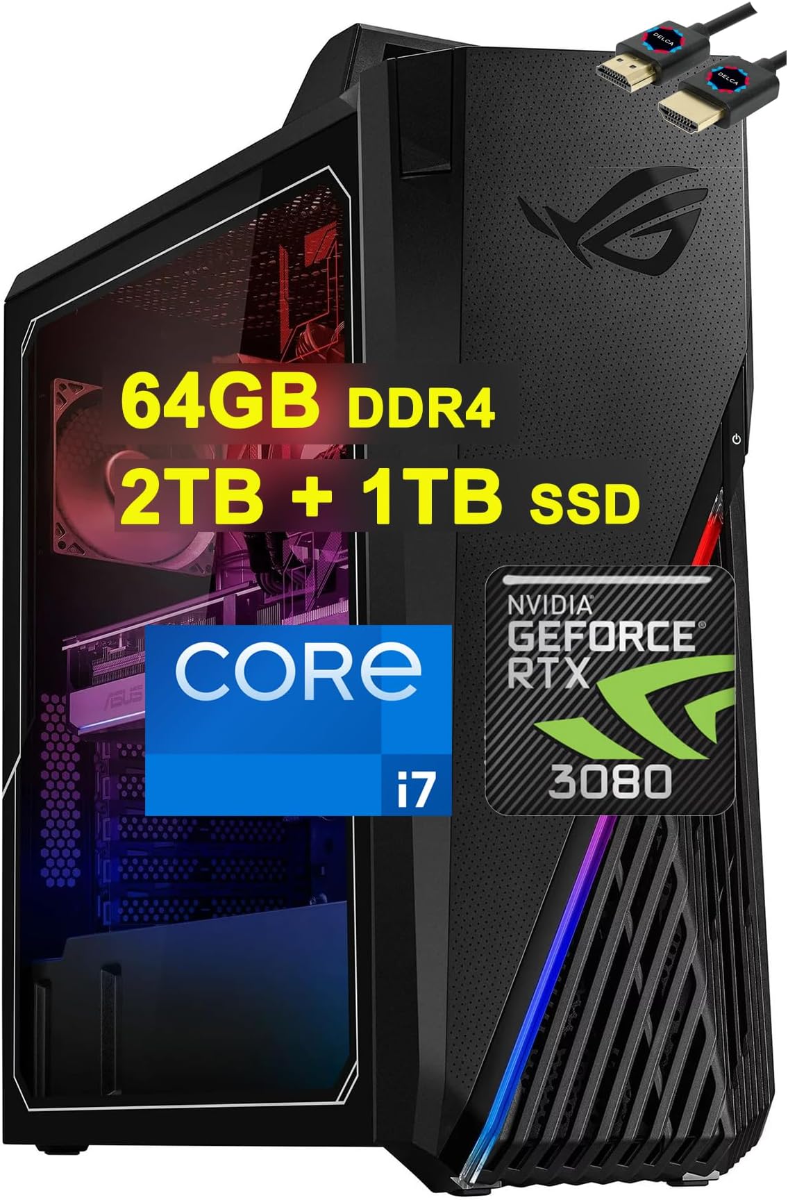 Amazon.com: Asus ROG Strix GT15 G15 Gaming Desktop | 12th Gen Intel 12 ...